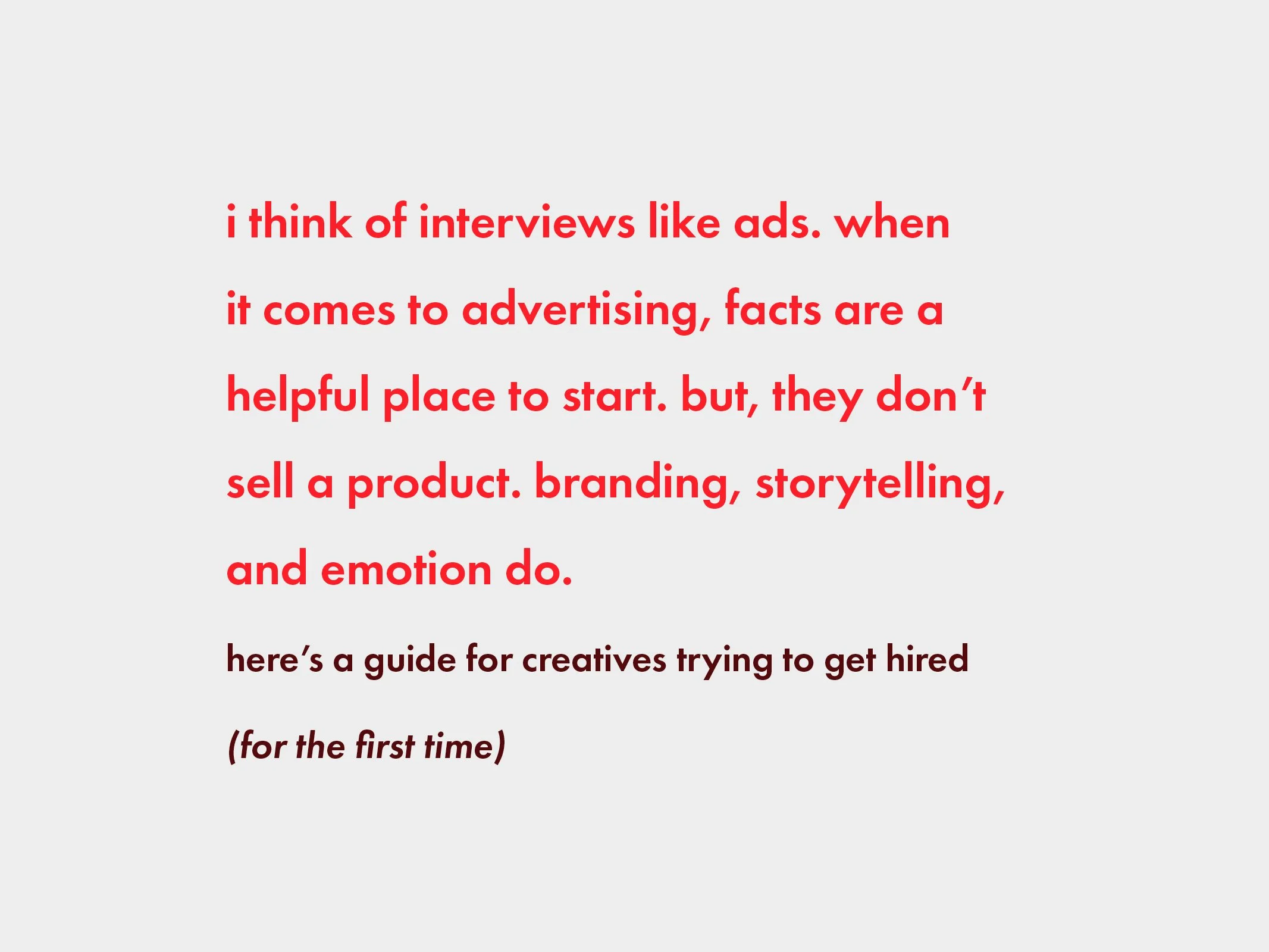 interview guide — Austin Hassler – Copywriter