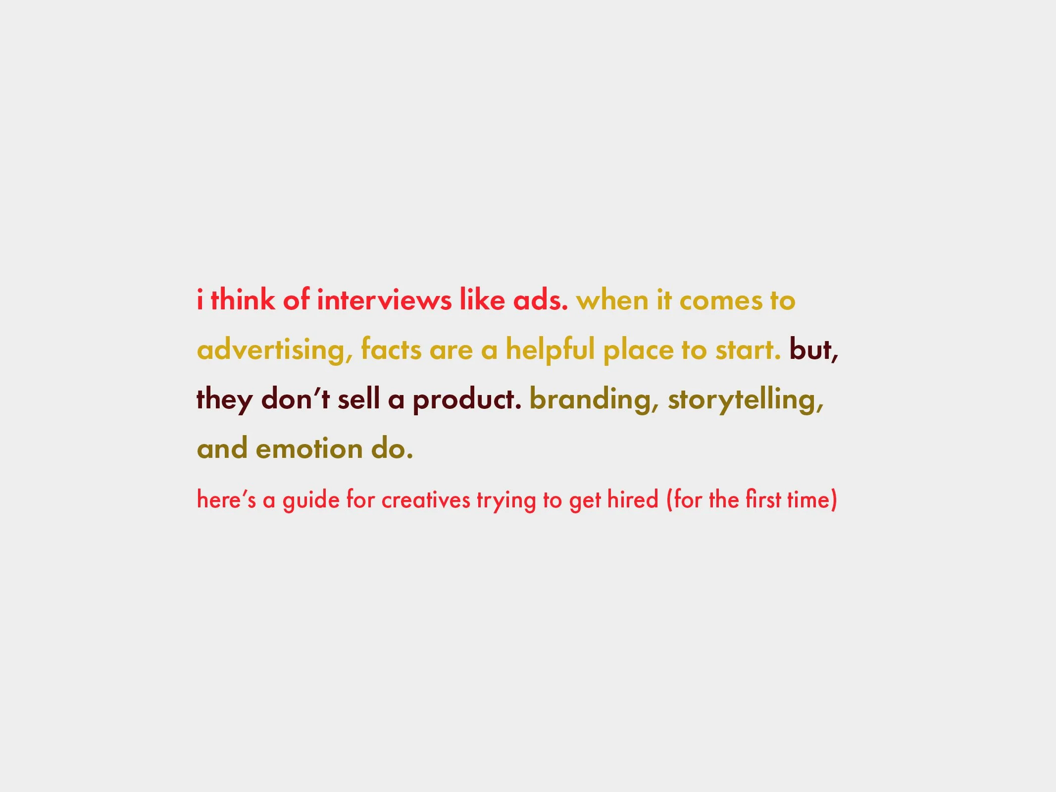 interview guide — Austin Hassler – Copywriter