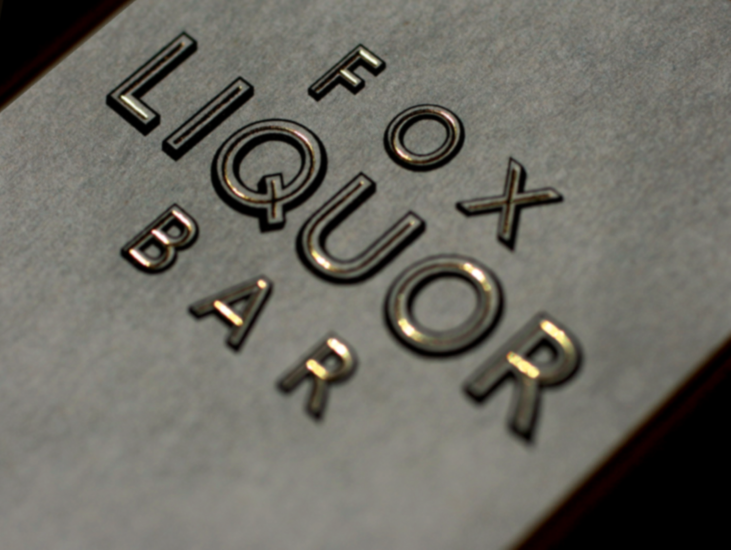 Fox Liquor Bar — The Creative Office of Joshua Gajownik