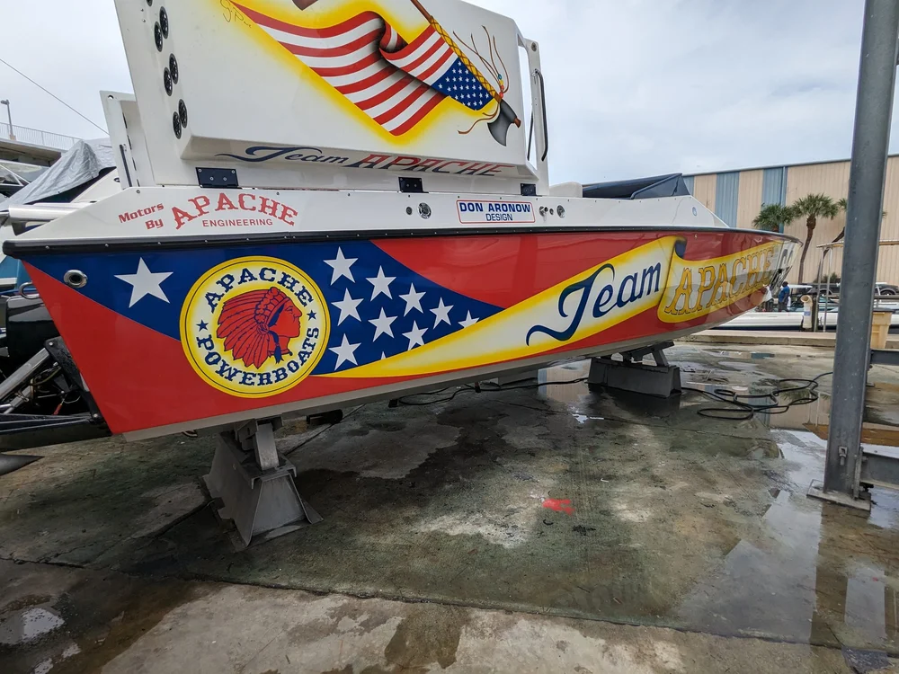 The Most Storied 41 Apache Race Boat Restoration: Team Apache Lives On ...