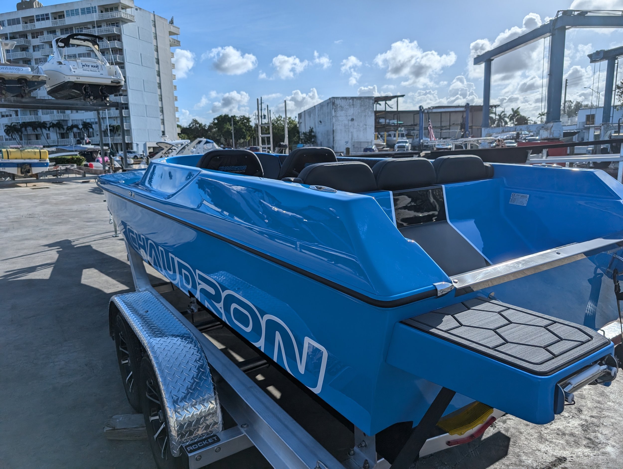 A Custom Grabber Blue Chaudron Pro S-25 Lands in Miami: The Ultimate ...