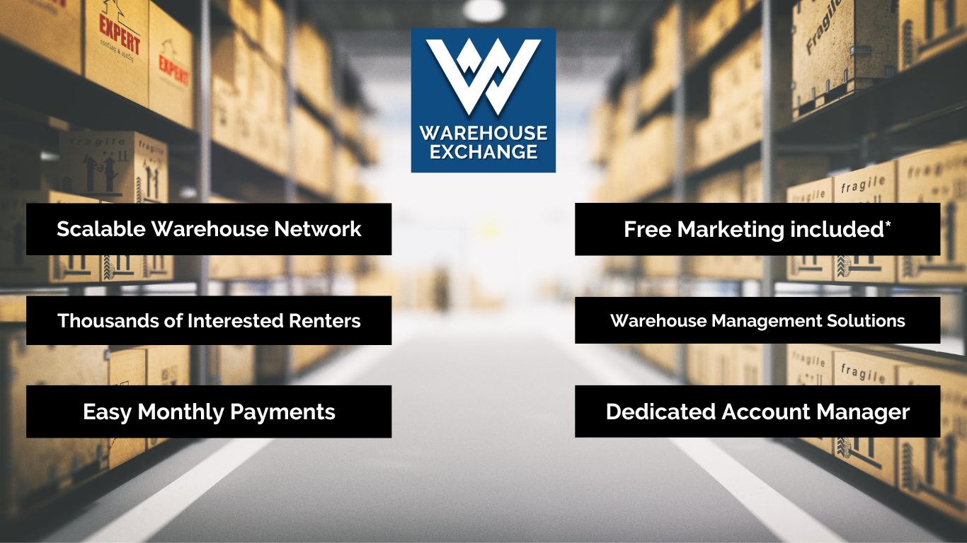 Monetize Your Warehouse for Free — WAREHOUSE EXCHANGE