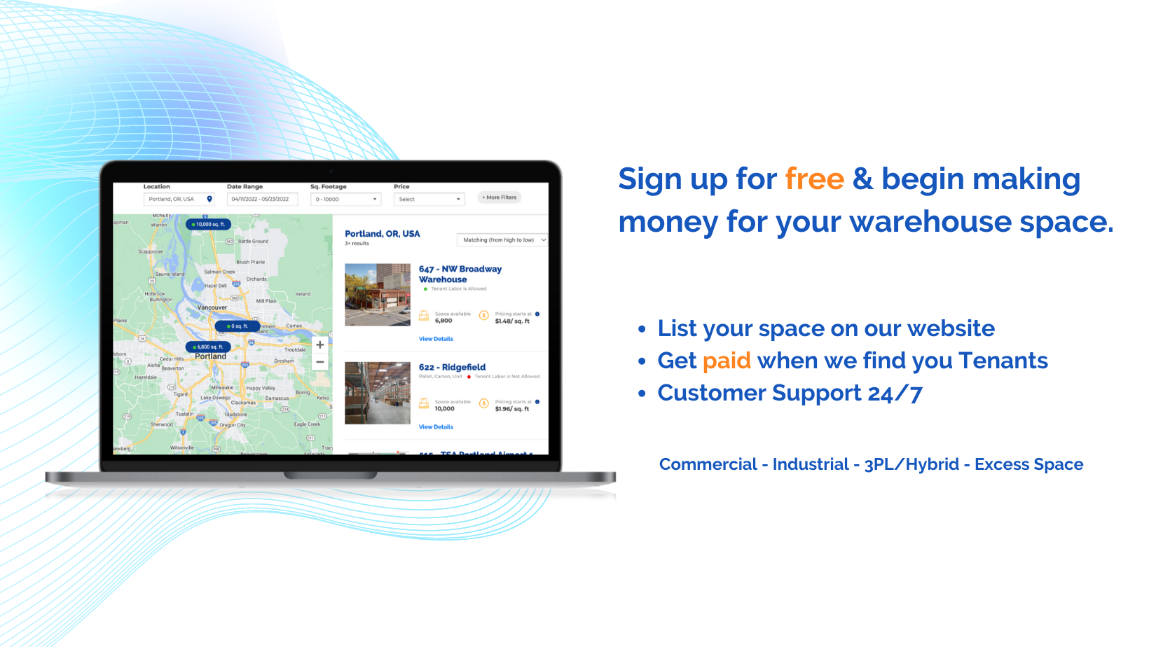 Monetize Your Warehouse for Free — WAREHOUSE EXCHANGE