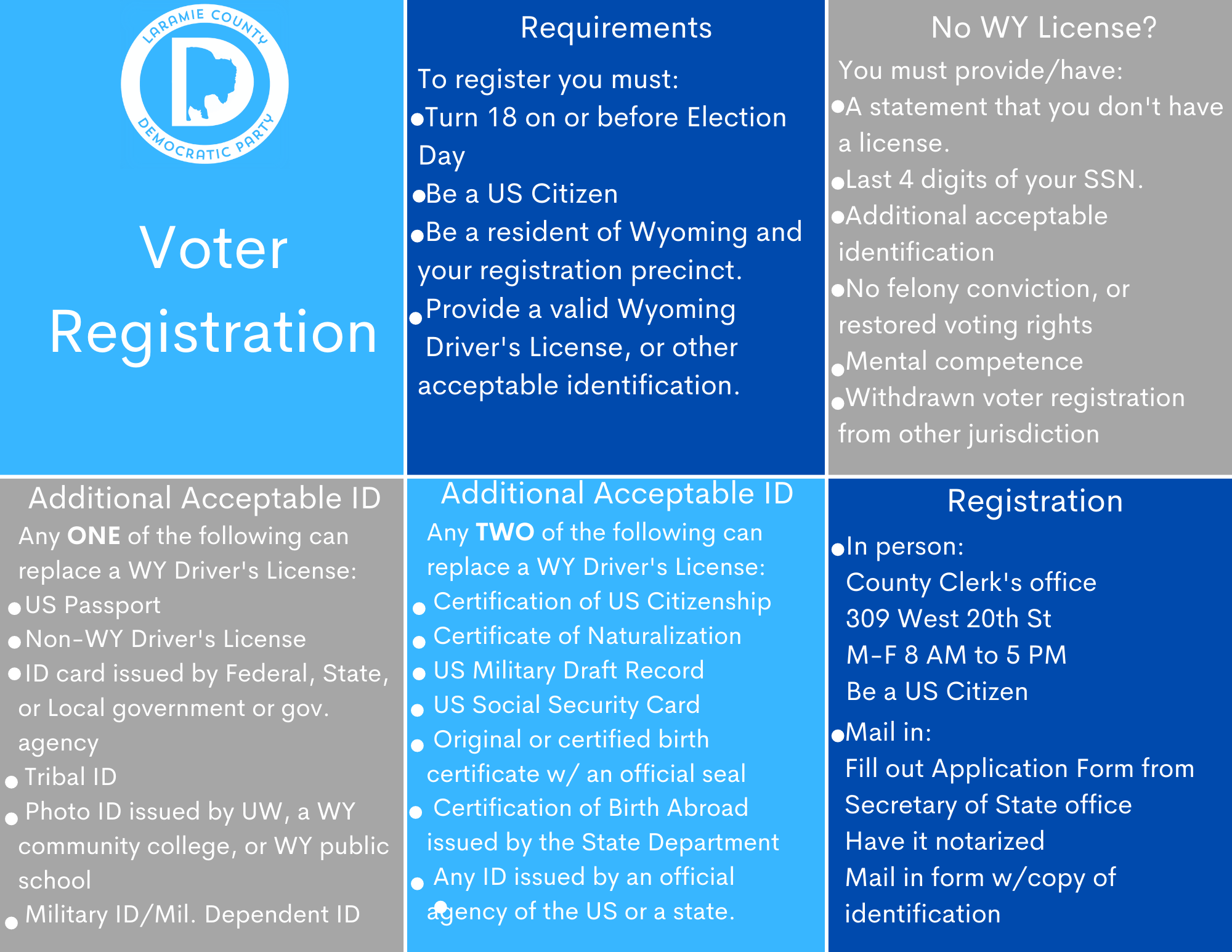 Voter Registration — Laramie County Democrats Laramie County Democratic ...