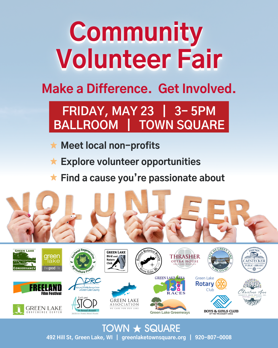 Volunteer Fair & Open House | Town Square Community Center