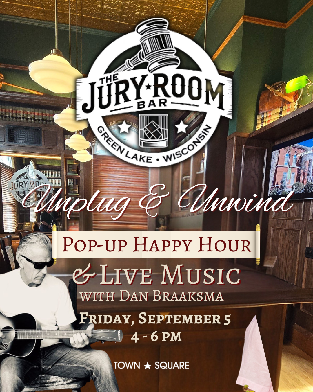 Live Music at Jury Room Bar | Town Square Community Center