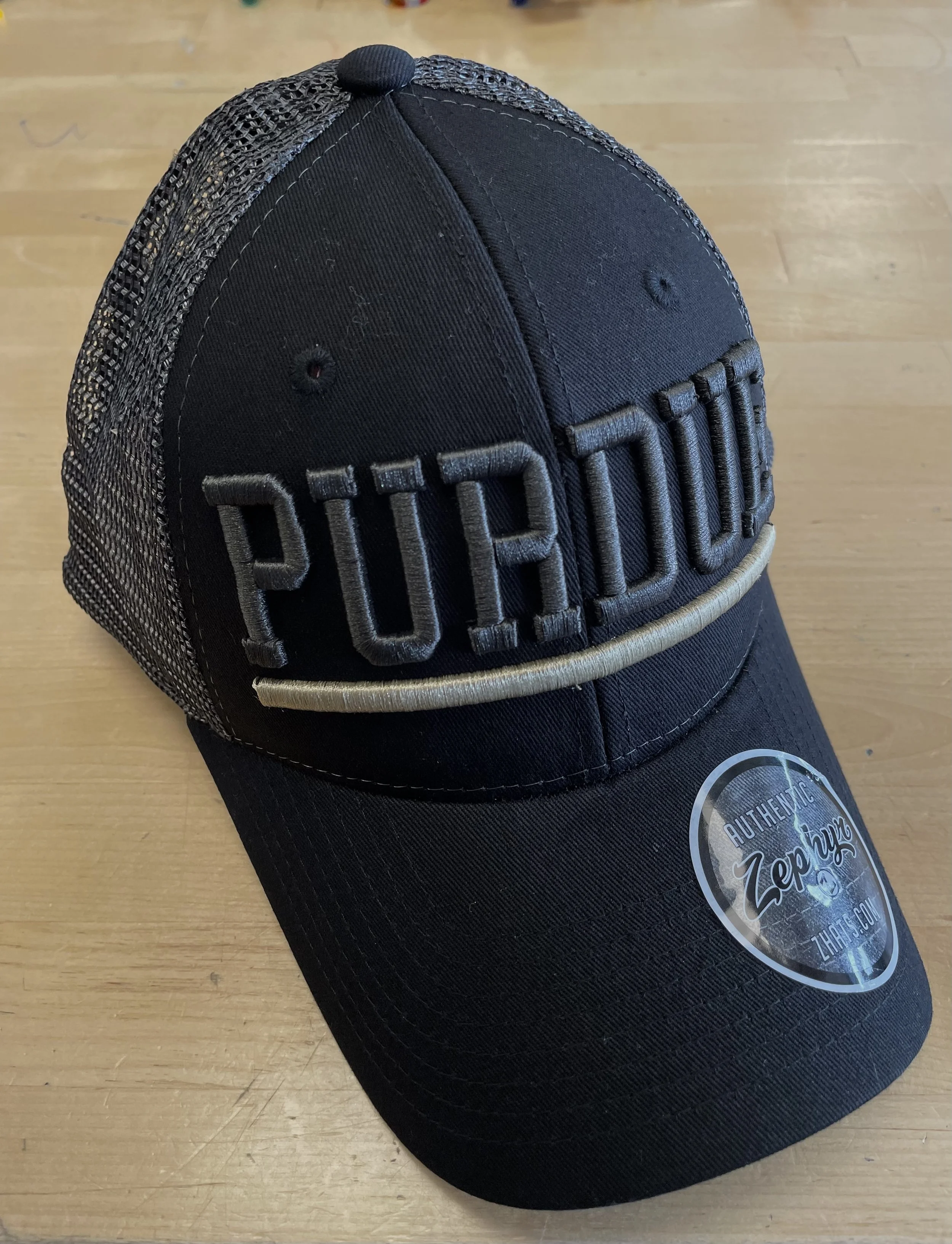Discount Den — Purdue Motion "P" Adjustable Hats