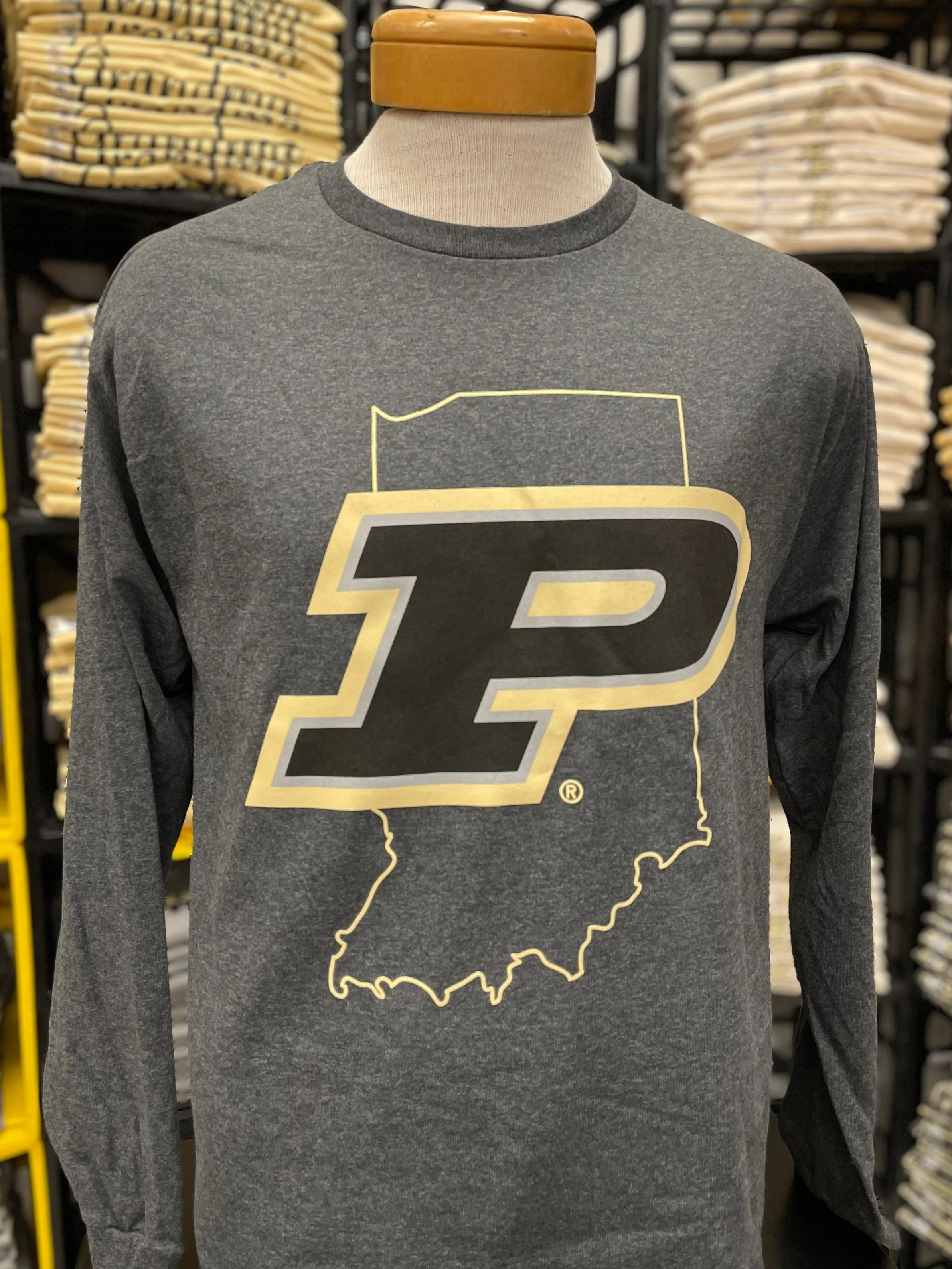 Discount Den — Purdue Arch w/Motion "P" Long Sleeve