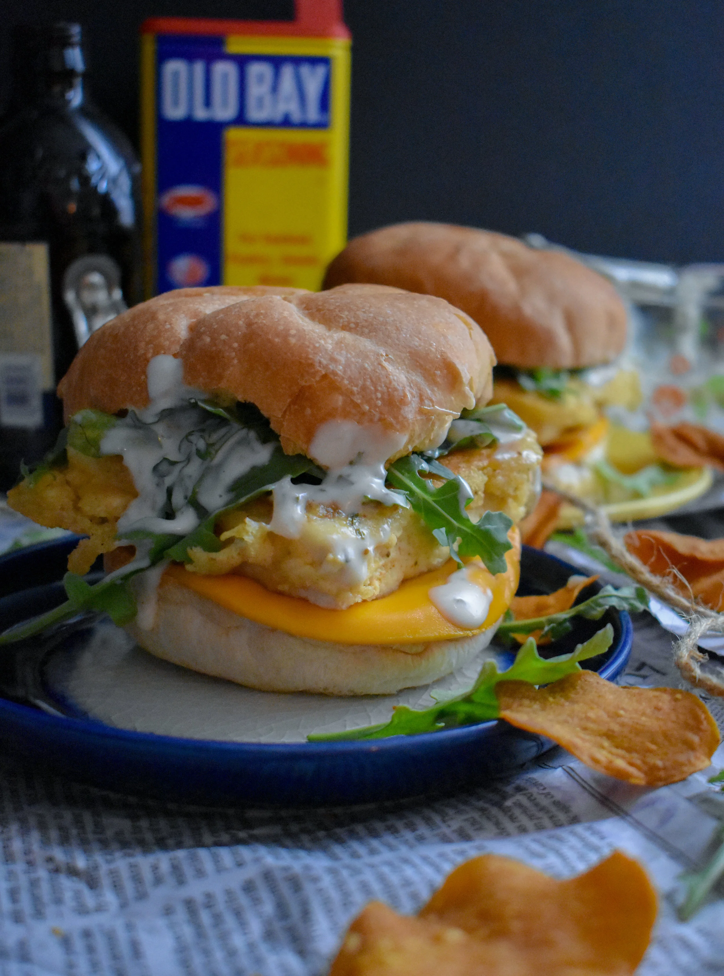 Vegan Fillet of Fish Sandwich w/ Dairy-Free Tartar + Beer Battered Tofu ...