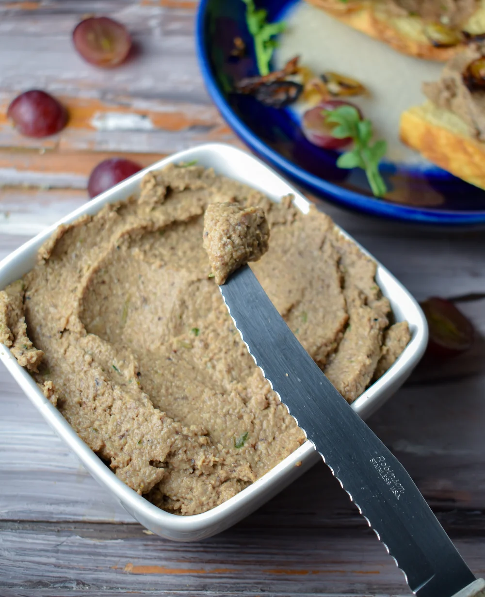 Vegan Mushroom Pate w/ Crispy Shallots (25 minutes) — The Vegan Caveman