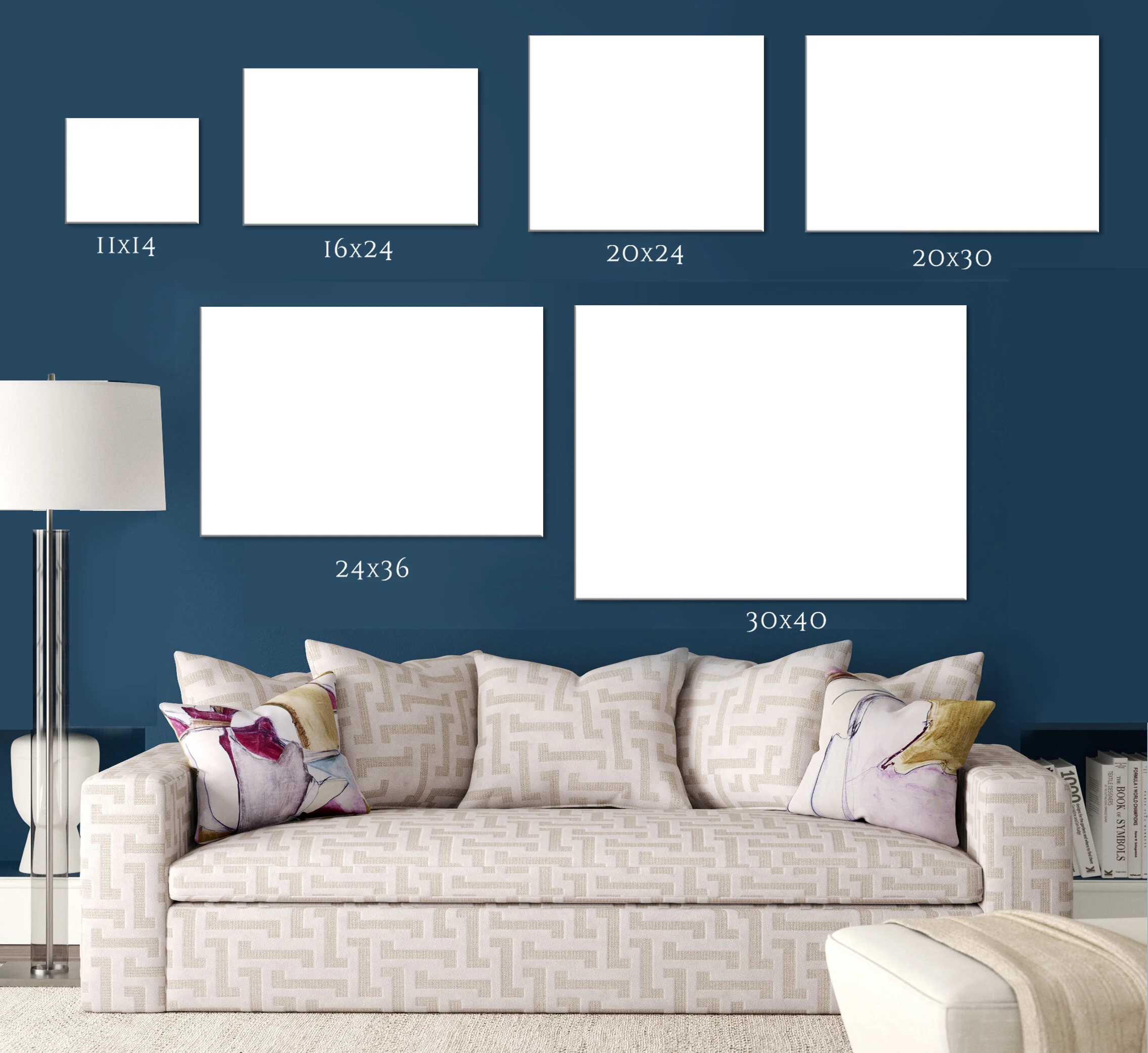 Choosing The Correct Size Artwork For Your Wall Casey Langteau Art