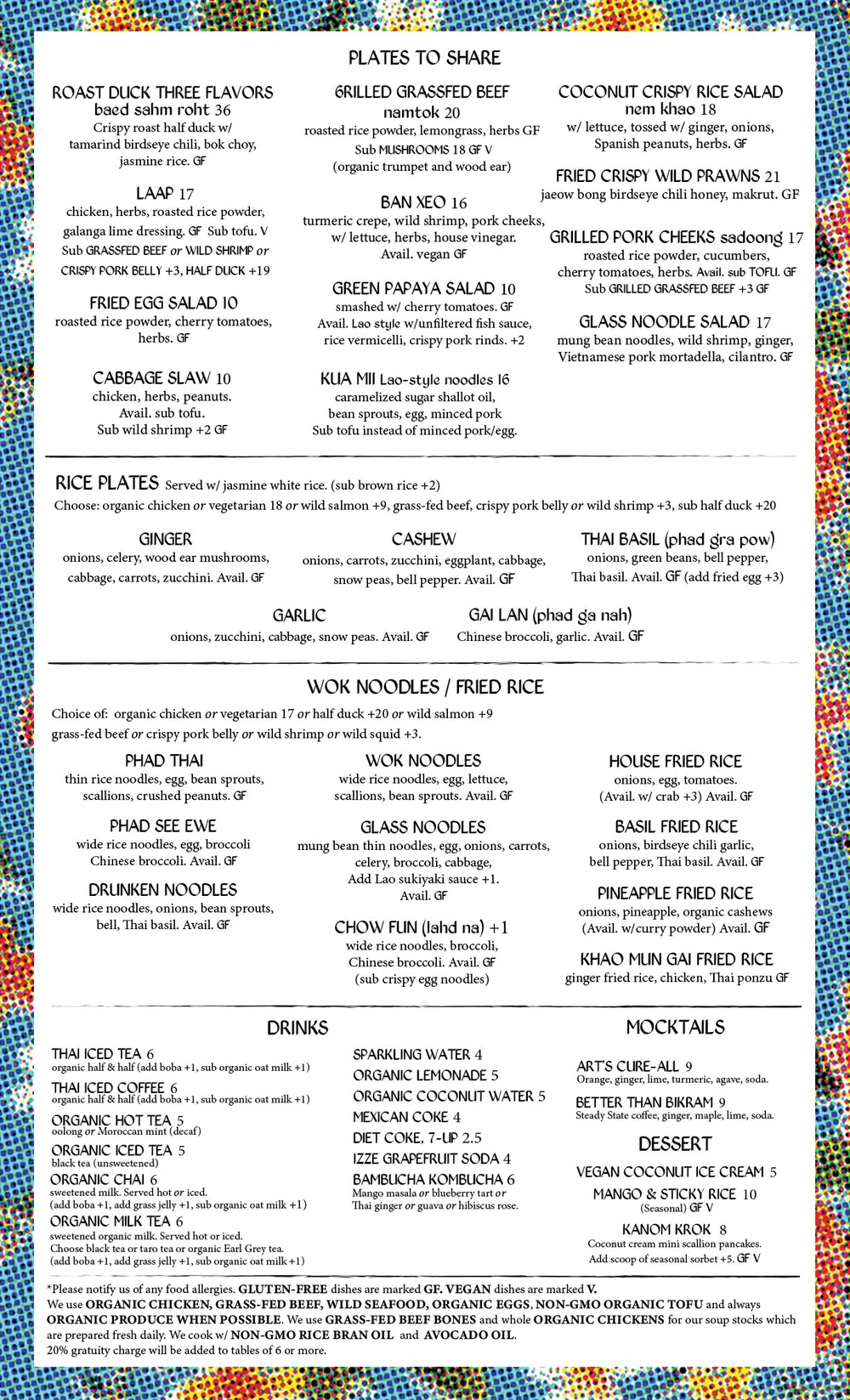 Menu — Birdseye Kitchen