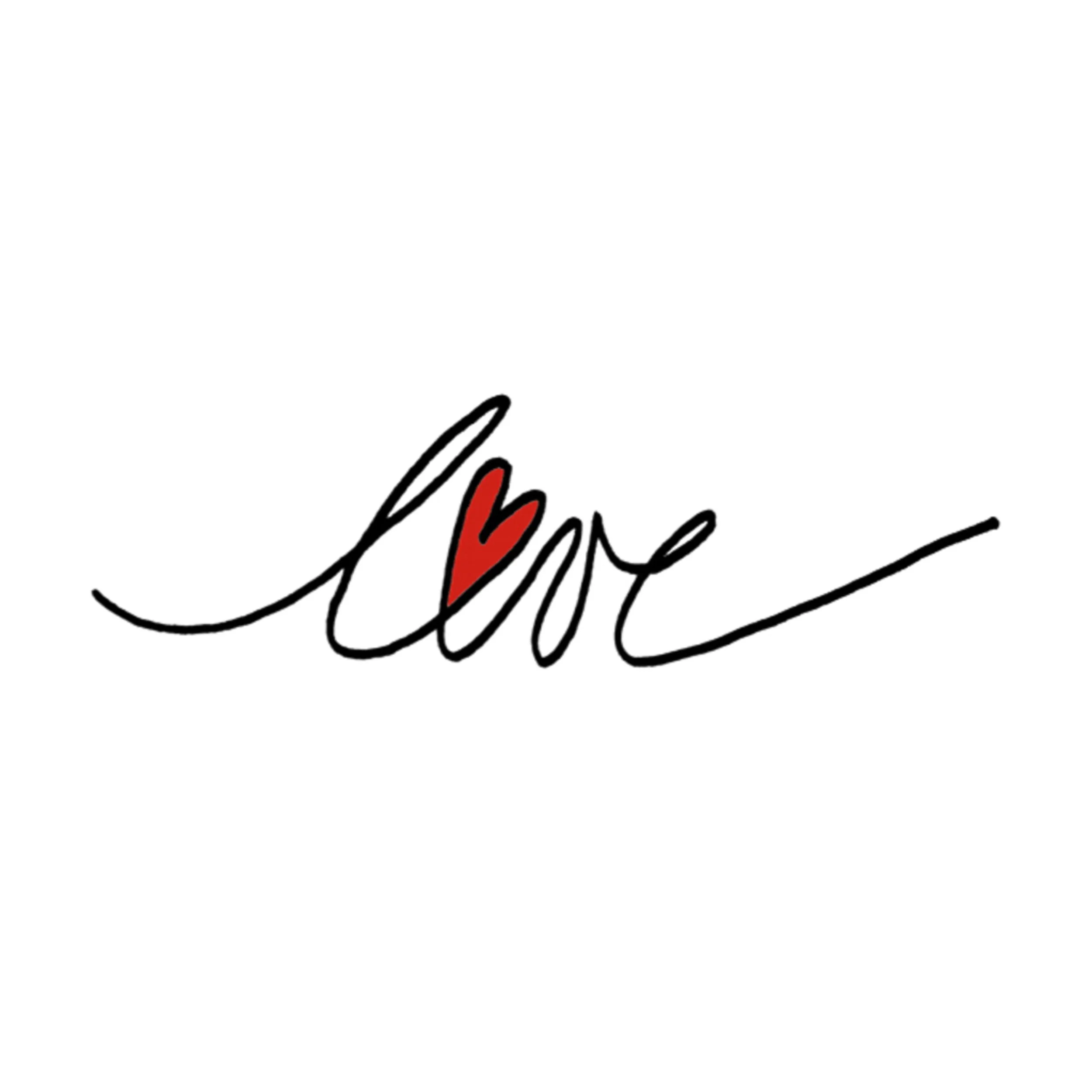 "All You Need Is Love" temporary tattoo — Two in Ten