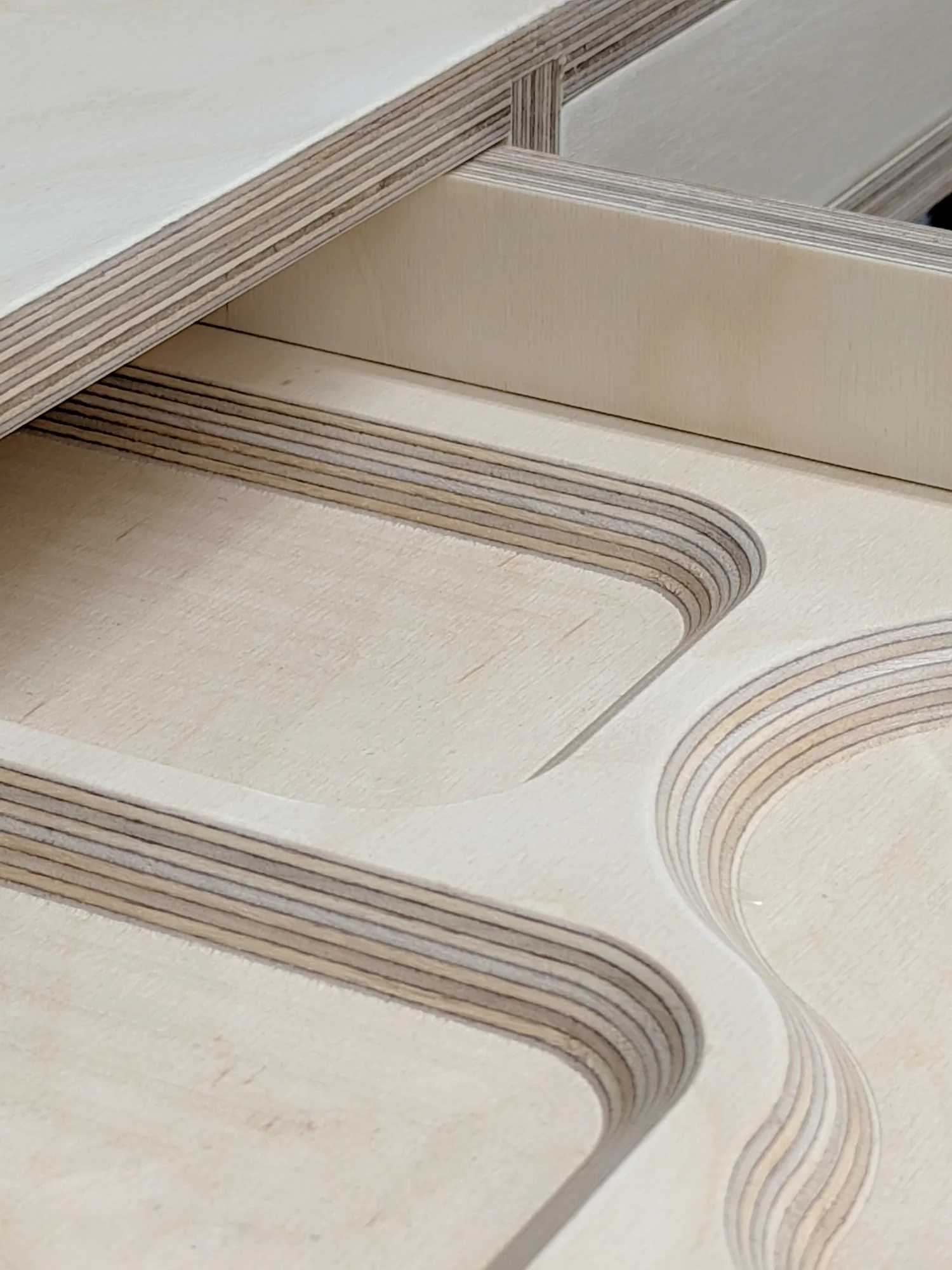 Birch plywood desk made in West London — Norwegian Wood