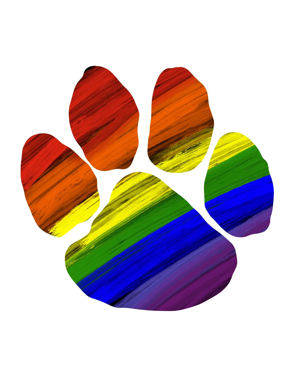 Rainbow Clipart Dog Rainbow Dog Paw Print PNG Image With, 40% OFF