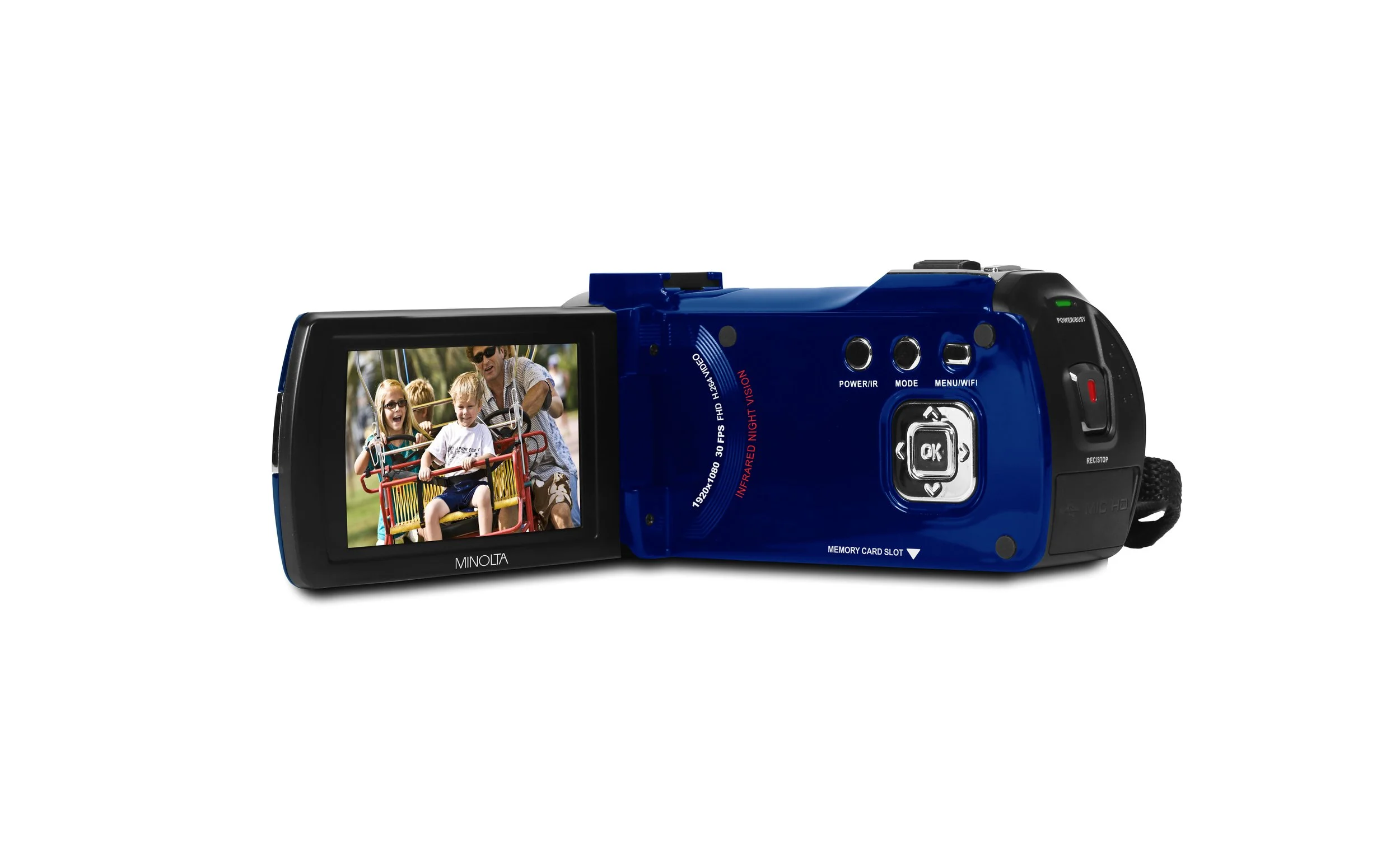 MN200NV - 1080p Full HD IR Night Vision Camcorder — Minolta Digital