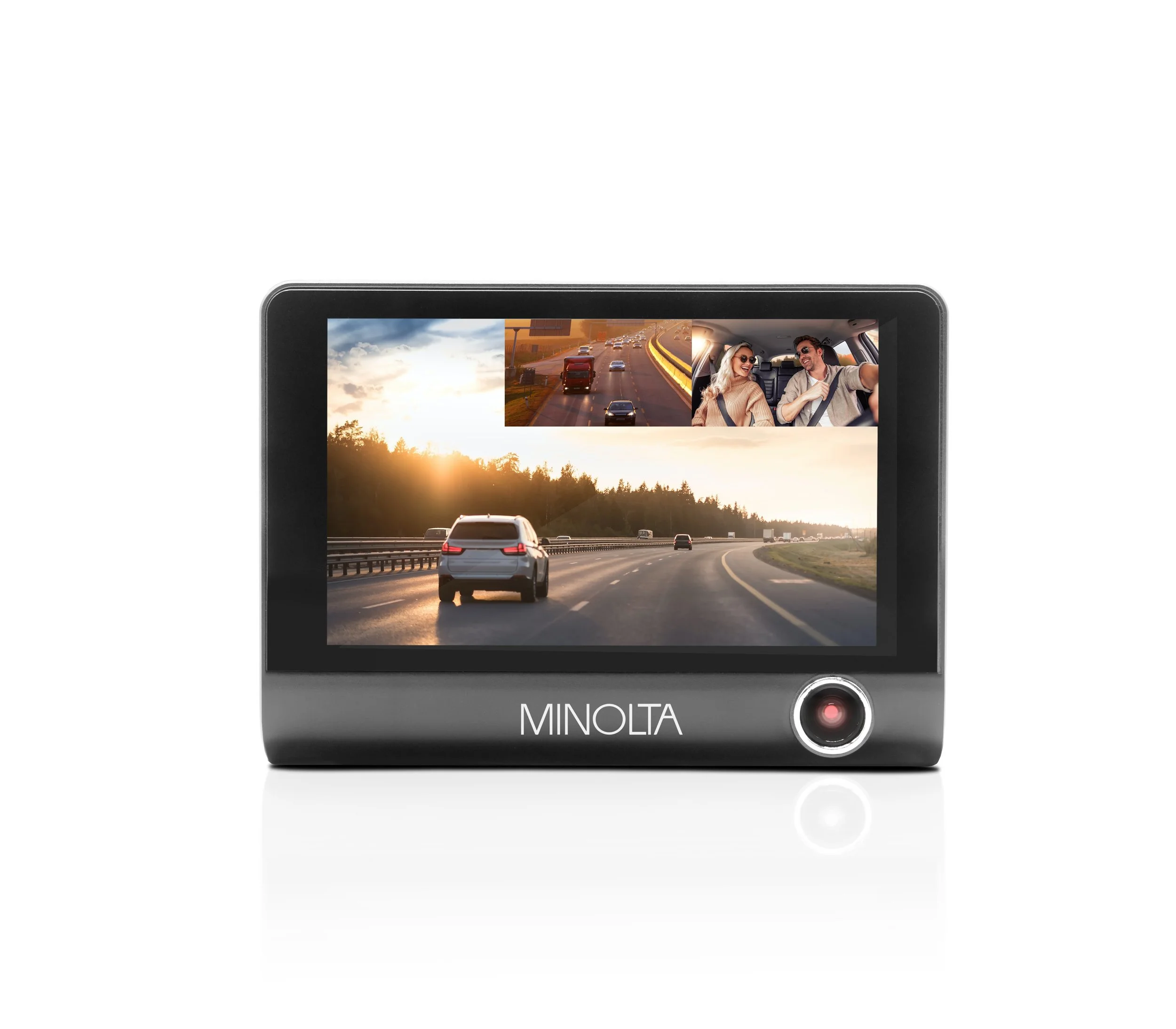 MNCD410T 3-Channel 1080p Dash Camera w/4.0" LCD & Rear Camera — Minolta ...