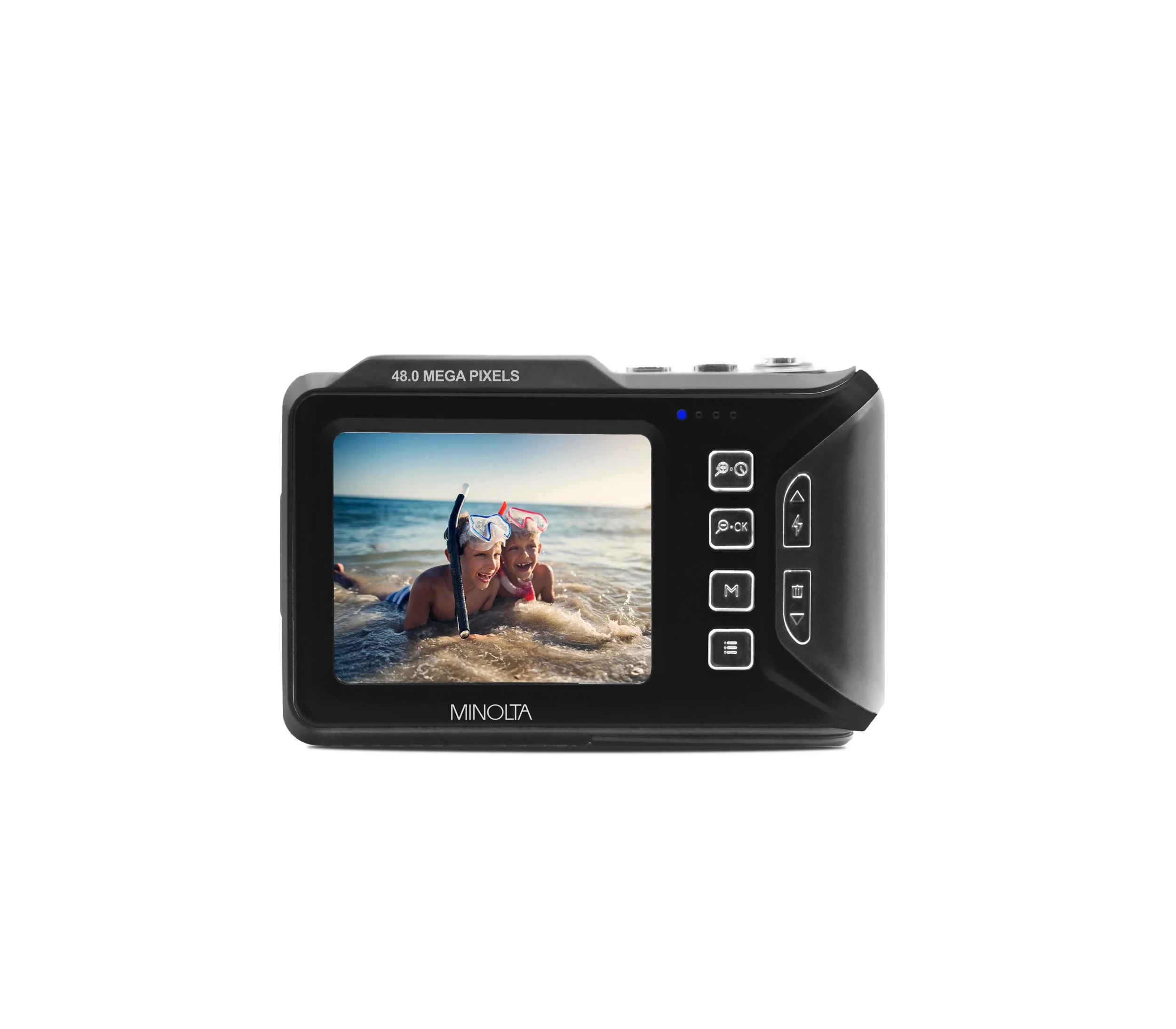 MN60WP 48MP / 4K Ultra HD Dual Screen Waterproof Camera — Minolta Digital