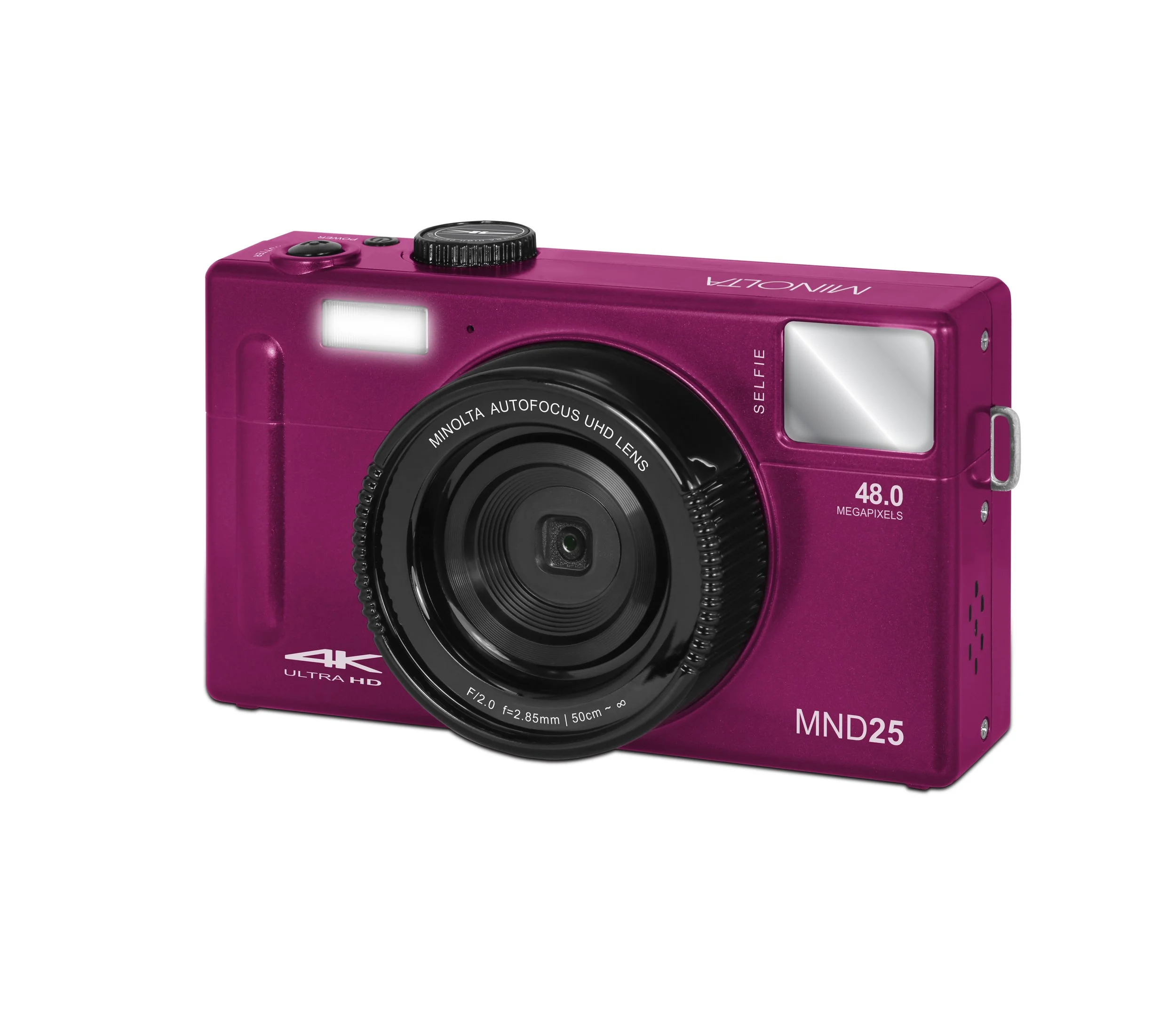 MND25 48 MP Autofocus / 4K Ultra HD Camera w/Selfie Mirror — Minolta ...