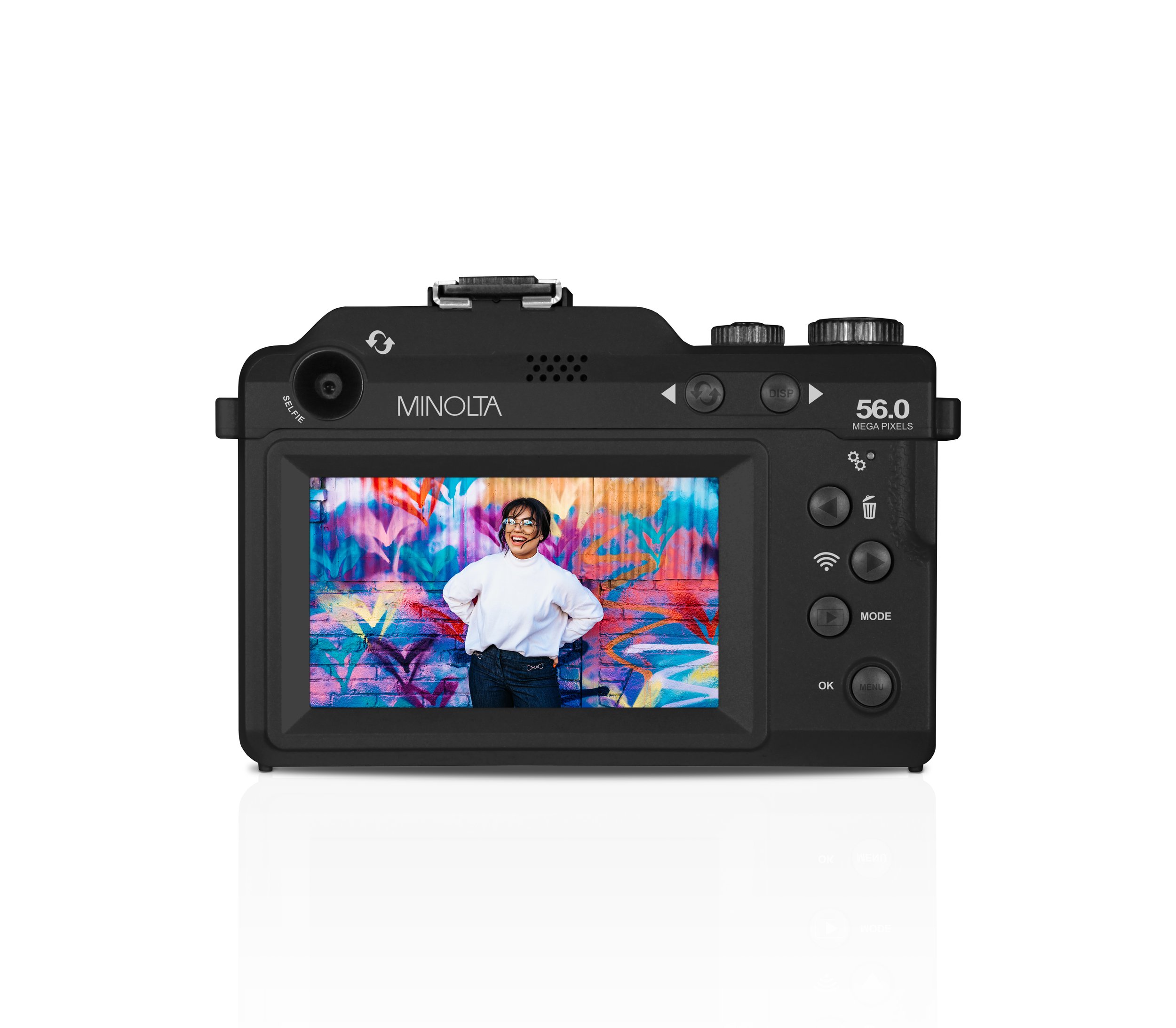 MND65 56 MP Autofocus / 4K60FPS Ultra HD Camera w/WiFi and Selfie Lens ...