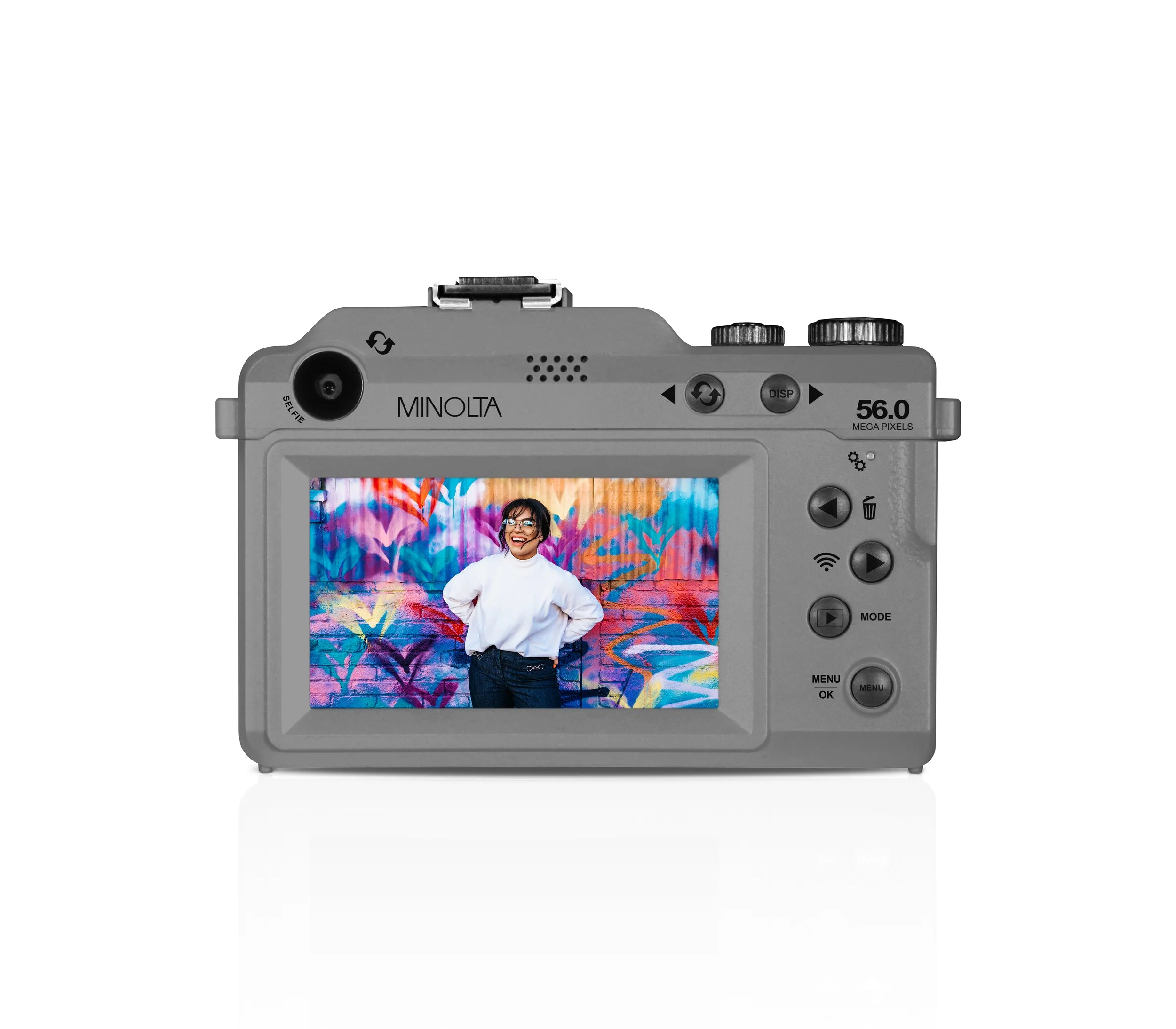 MND65 56 MP Autofocus / 4K60FPS Ultra HD Camera w/WiFi and Selfie Lens — Minolta Digital