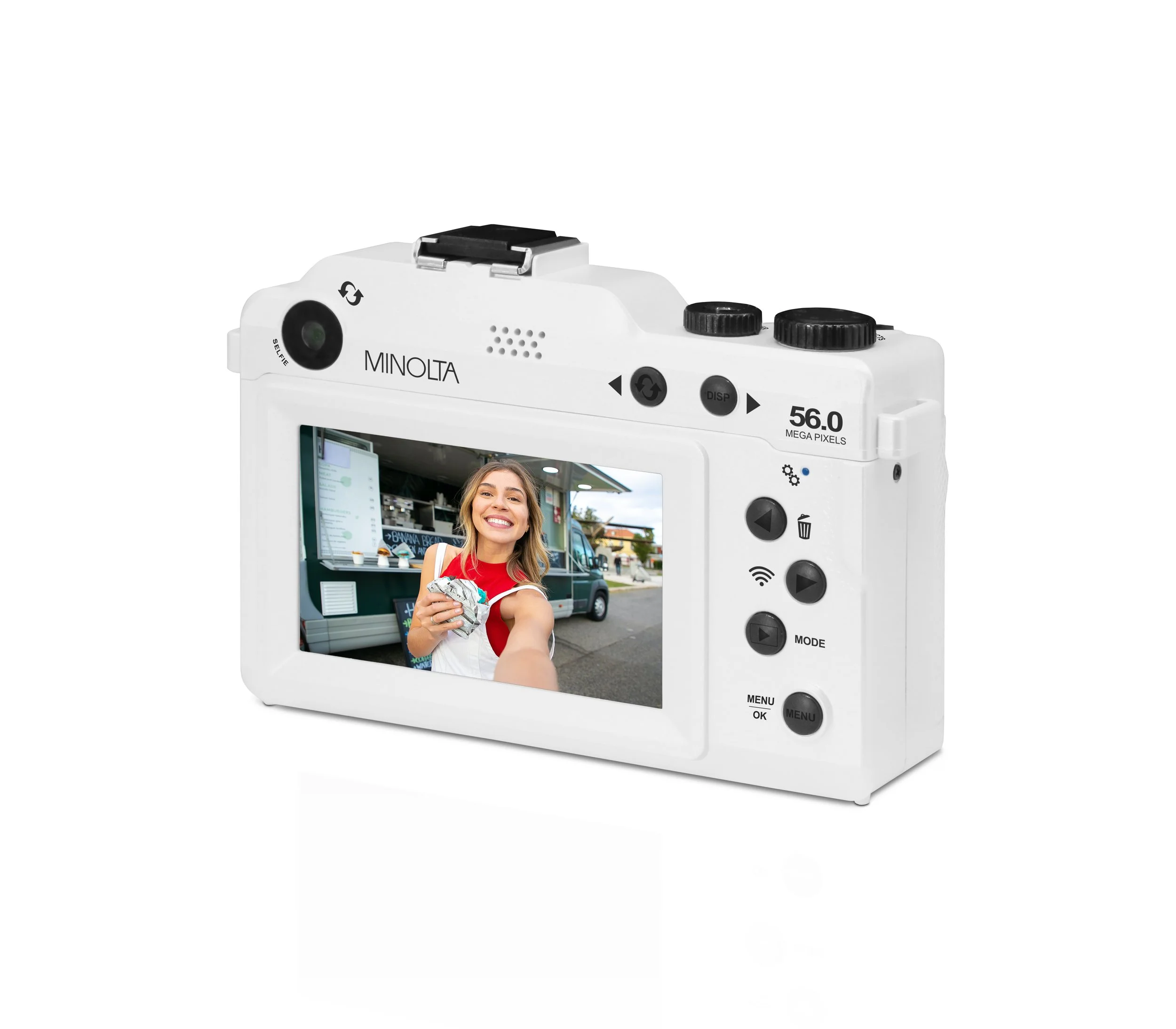 MND65 56 MP Autofocus / 4K60FPS Ultra HD Camera w/WiFi and Selfie Lens ...