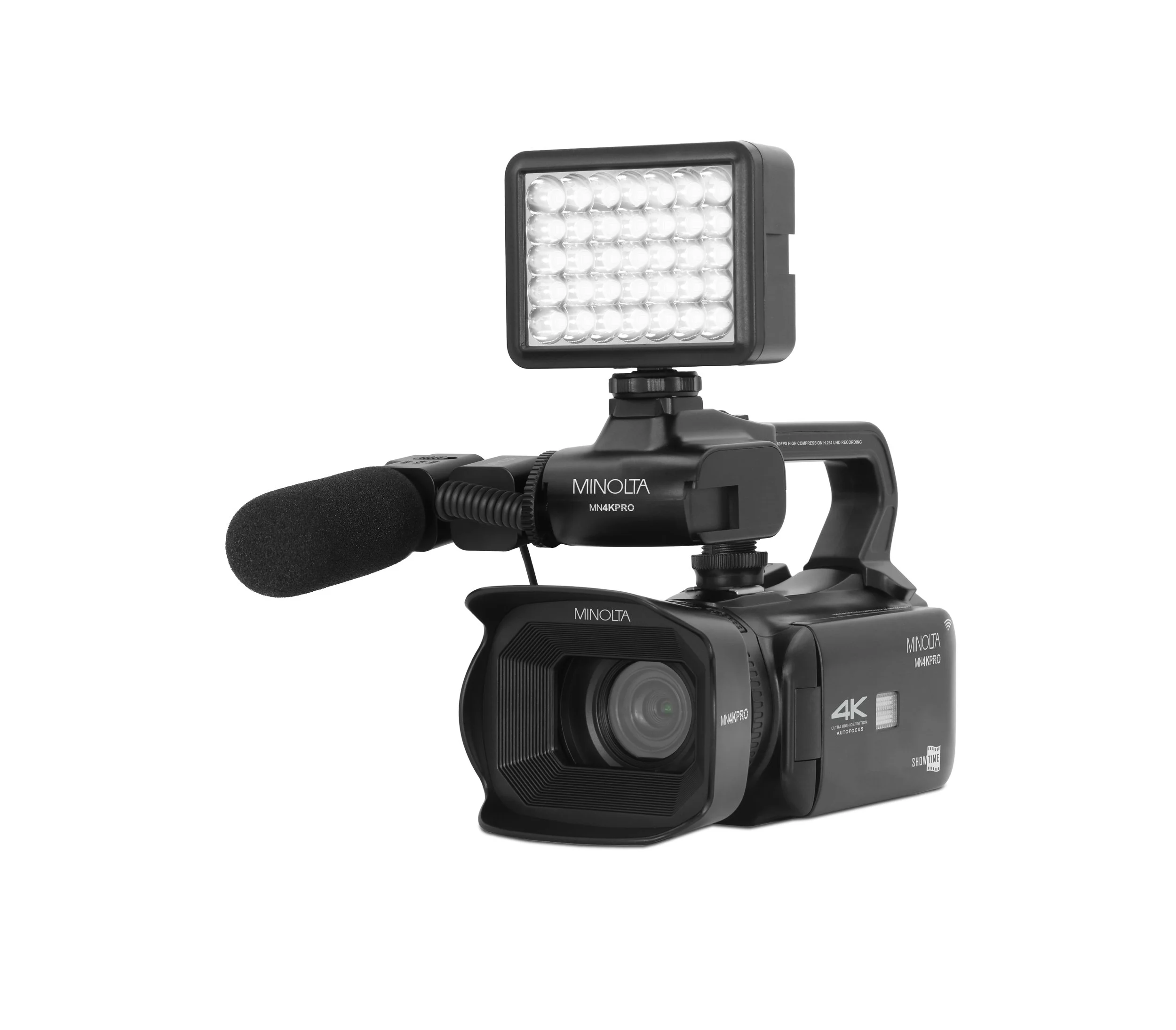 MN4KPRO 4K60FPS Ultra HD / 64 MP Autofocus Pro Camcorder Kit w/WiFi ...
