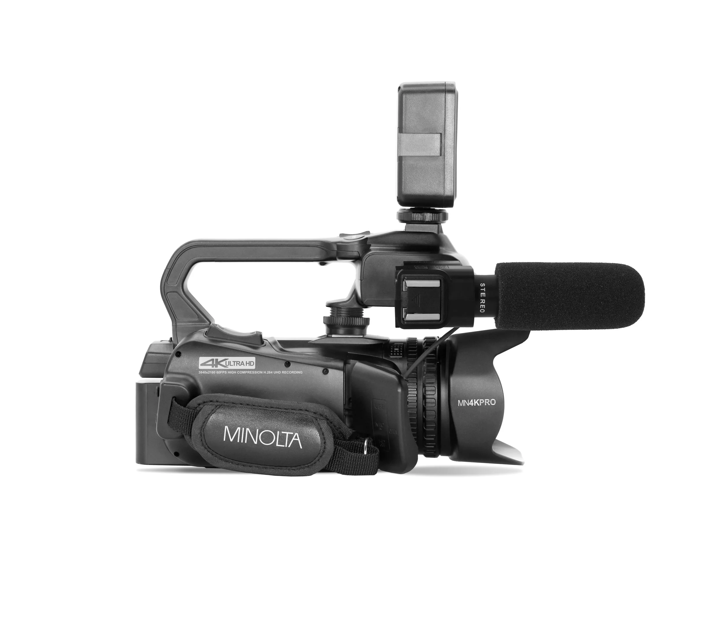 MN4KPRO 4K60FPS Ultra HD / 64 MP Autofocus Pro Camcorder Kit w/WiFi — Minolta Digital