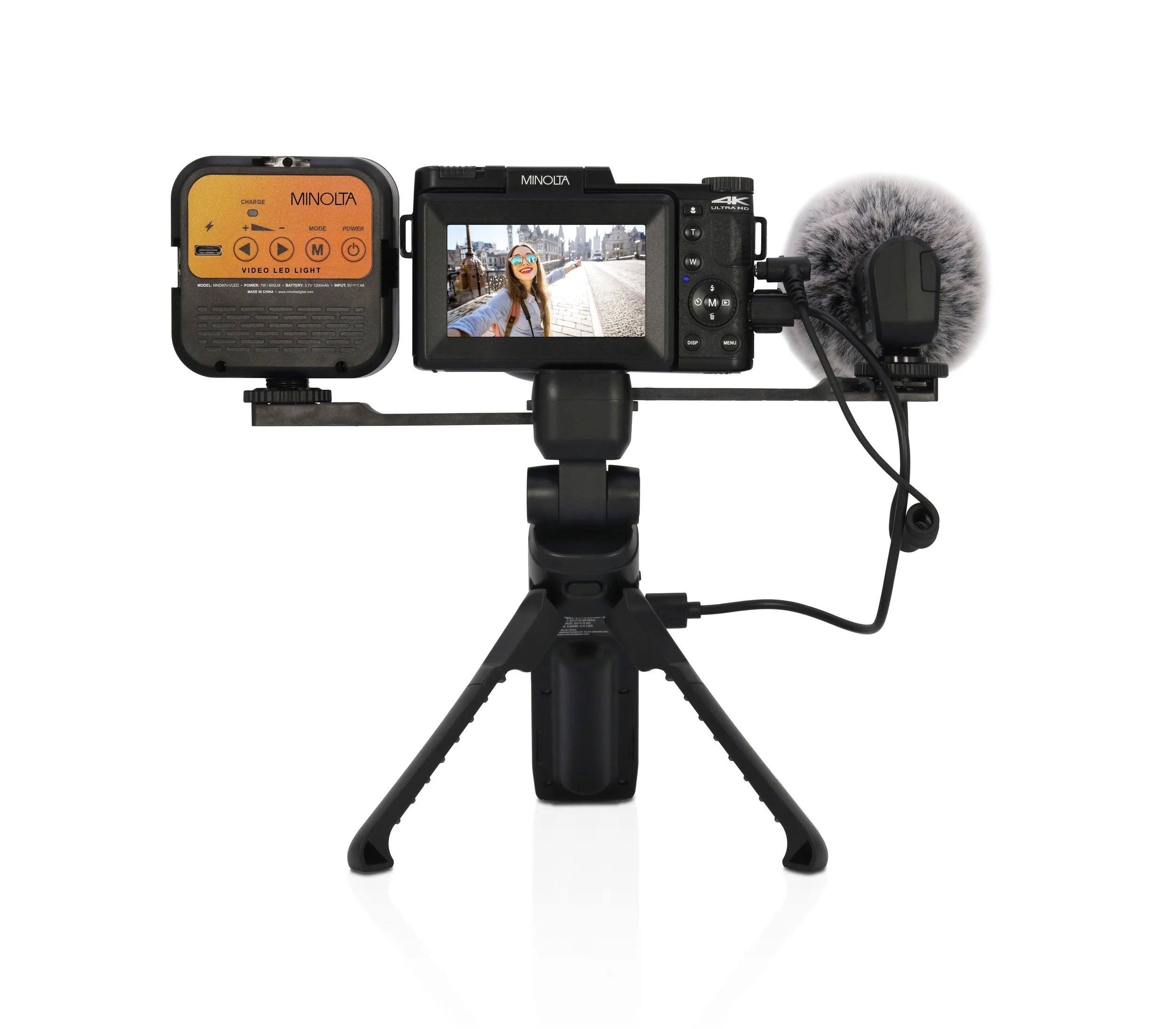 MND60V 64 MP / 4K UHD Vlogging & Content Creators Kit — Minolta Digital