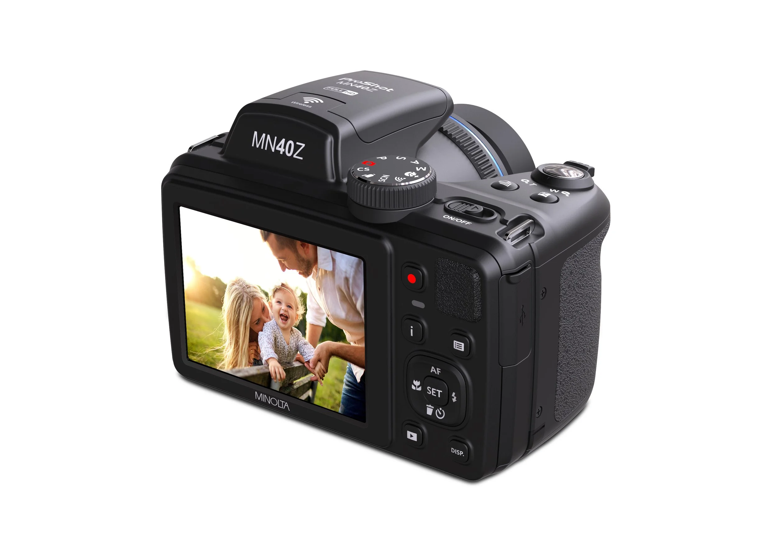 MN40Z 20MP 1080P FHD 40X Optical Zoom WiFi Bridge Camera — Minolta Digital