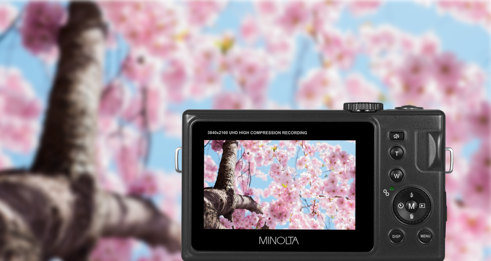 MND25 48 MP Autofocus / 4K Ultra HD Camera w/Selfie Mirror — Minolta ...