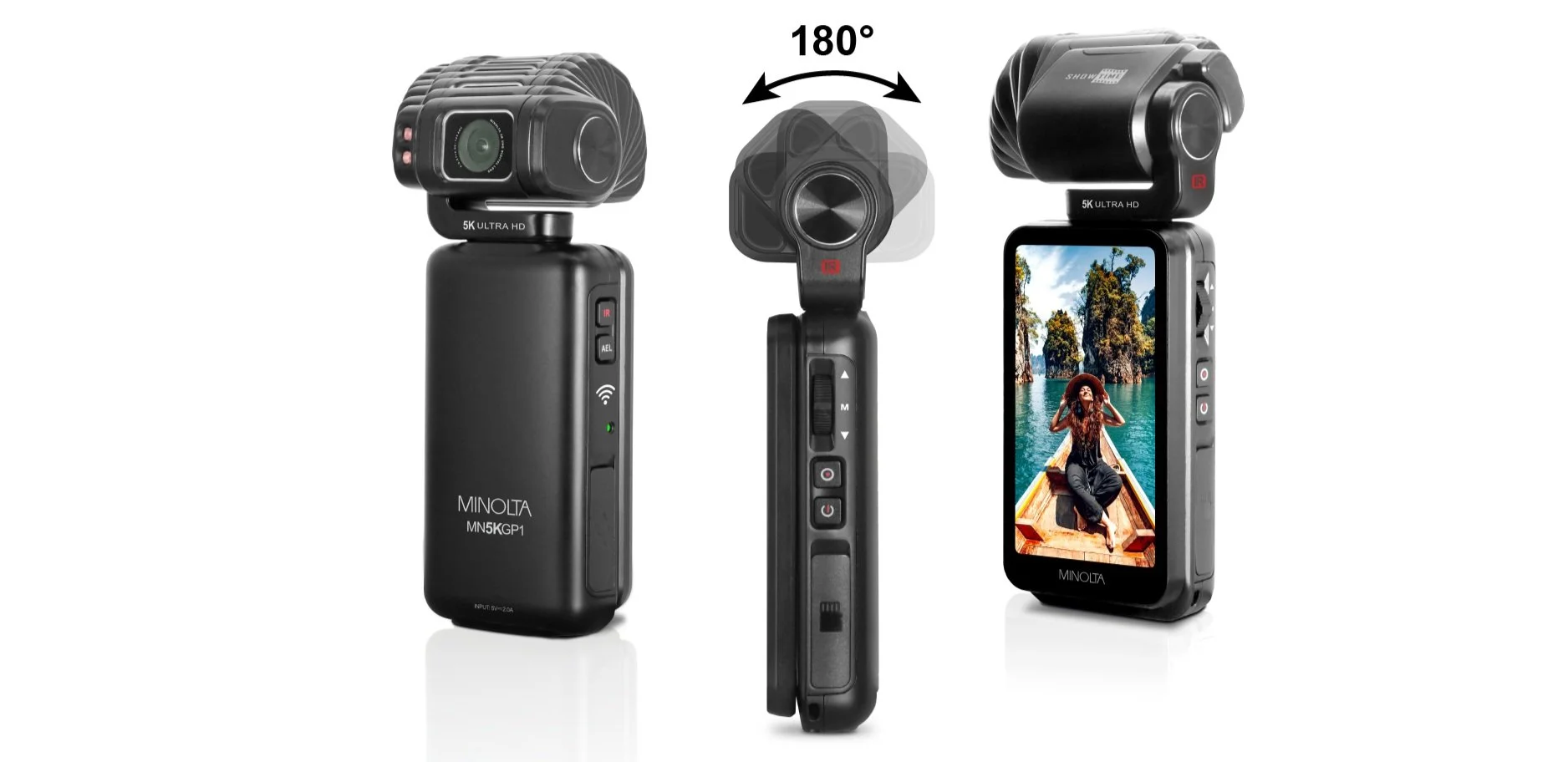 MN5KGP1 5K Ultra HD / 20 MP Handheld Pocket Camcorder w/Motorized ...