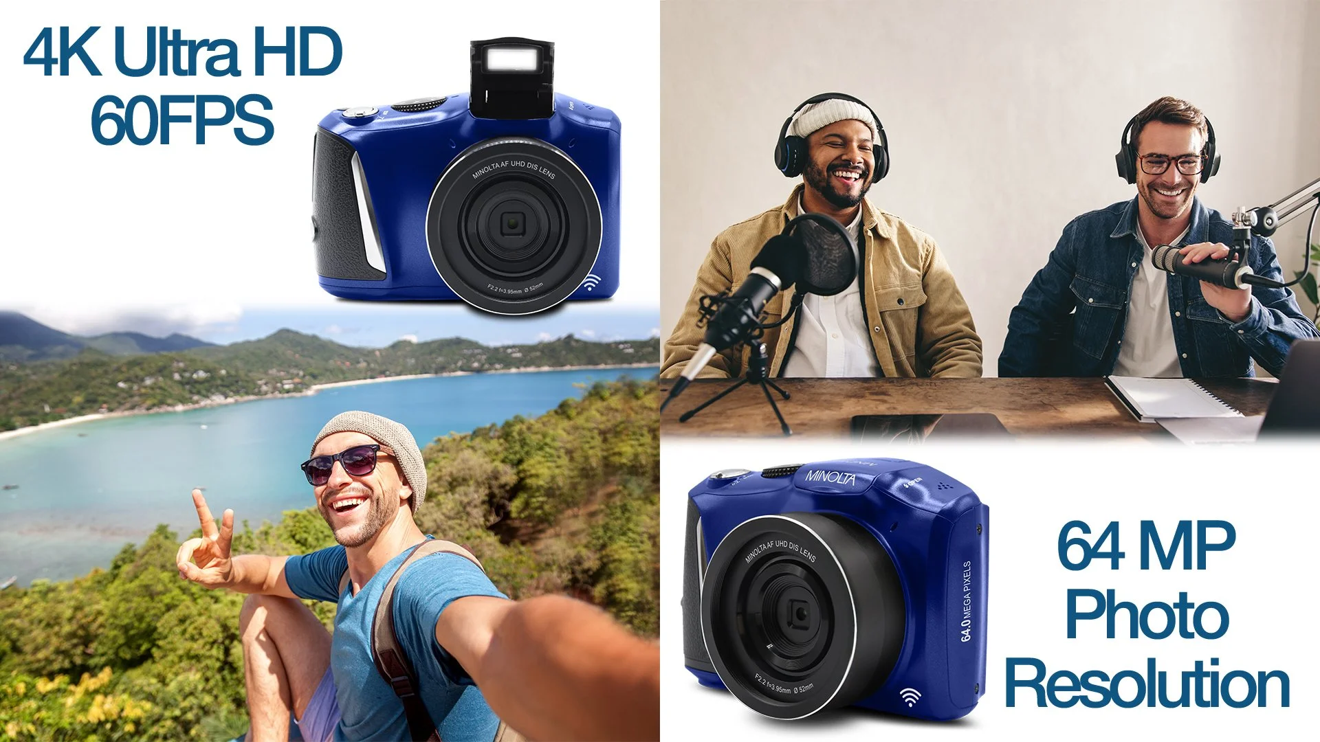 MND55 64 MP Auto Focus / 4K Ultra HD Digital Camera — Minolta Digital