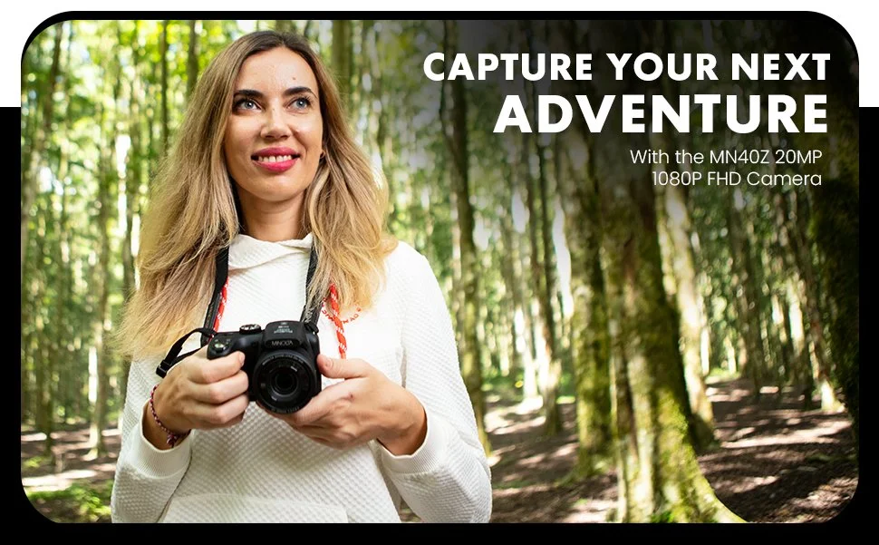 MN40Z 20MP 1080P FHD 40X Optical Zoom WiFi Bridge Camera — Minolta Digital