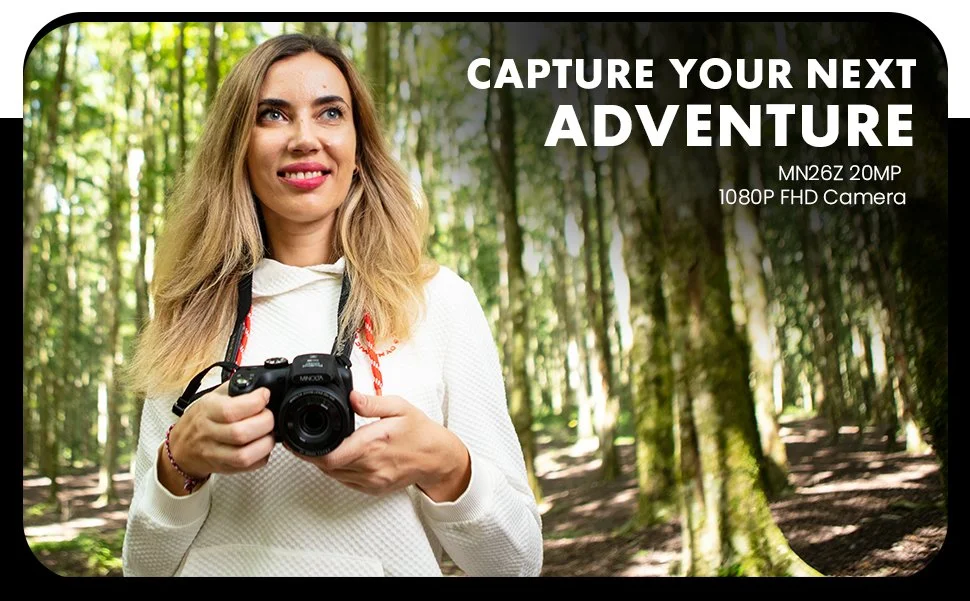 MN26Z 20MP 26X Optical Zoom WiFi Bridge Camera — Minolta Digital