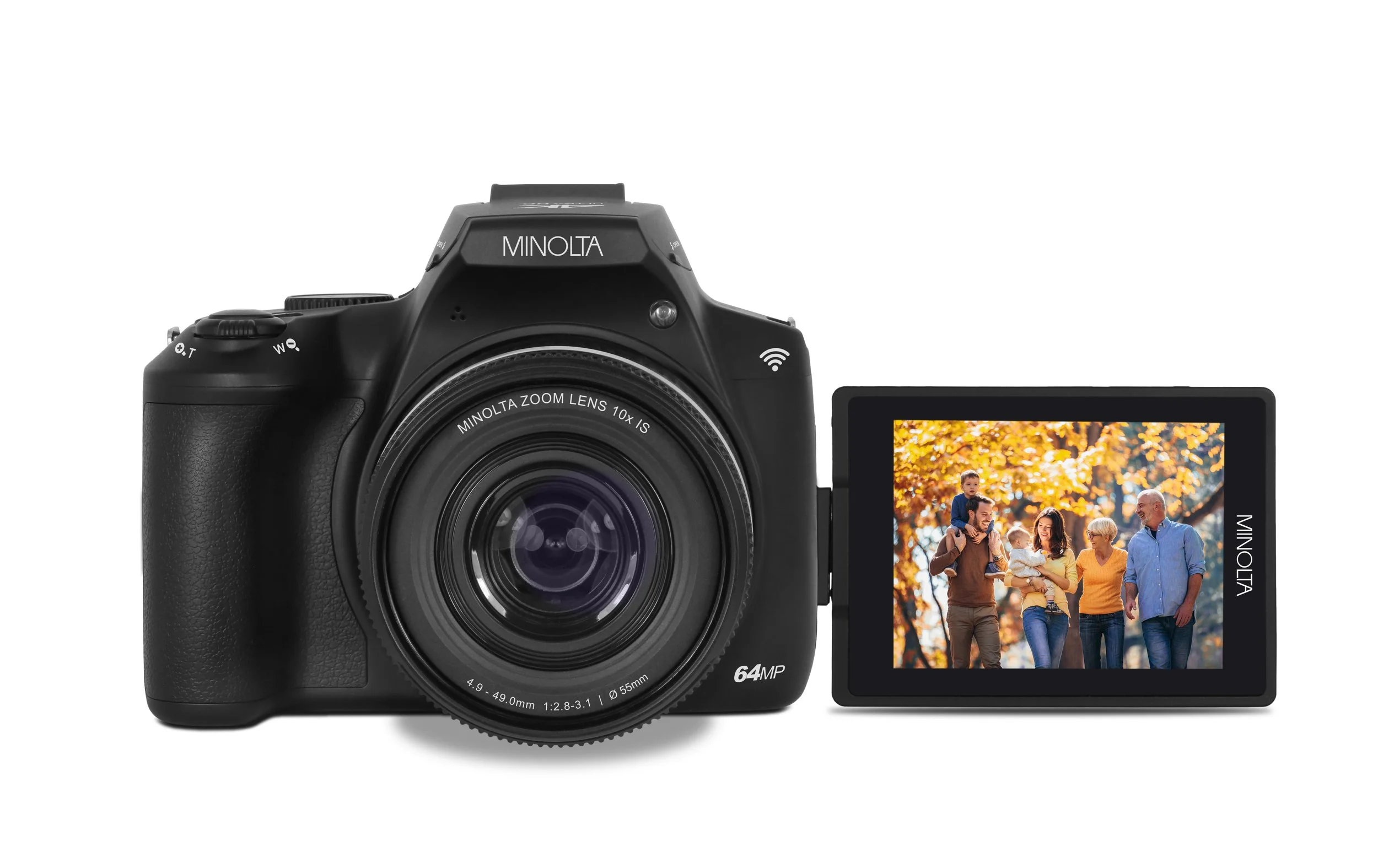 MNB10Z 64MP Auto Focus 10X Optical Zoom WiFi Bridge Camera — Minolta ...