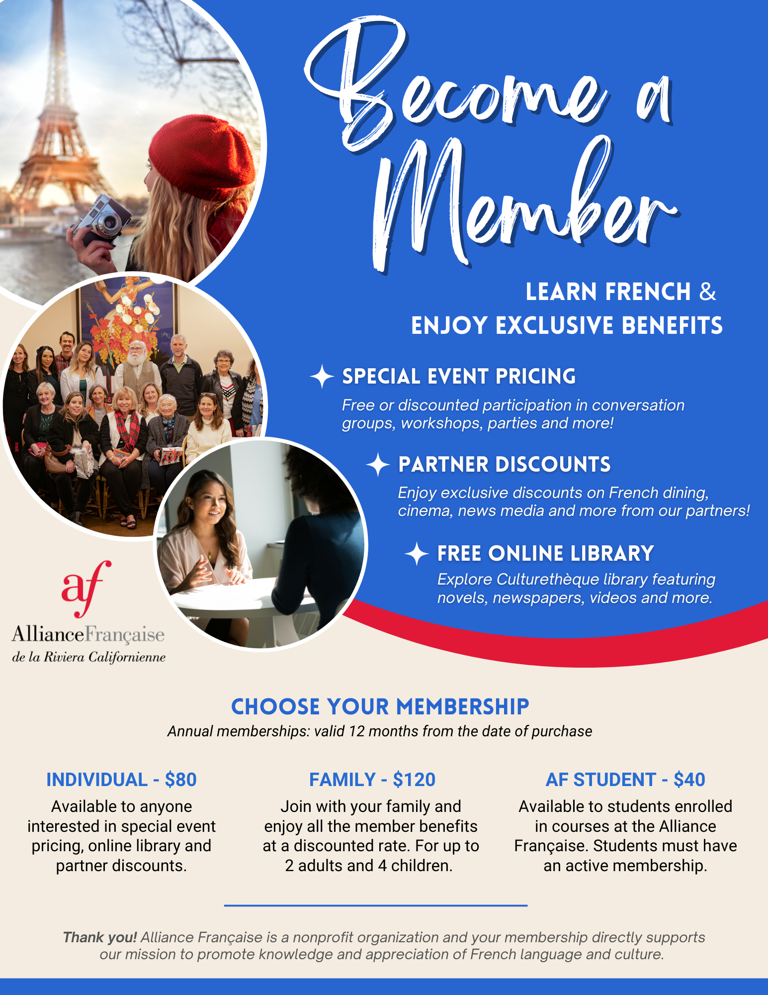 MEMBERSHIP — Orange County French Classes | Alliance Francaise de la ...