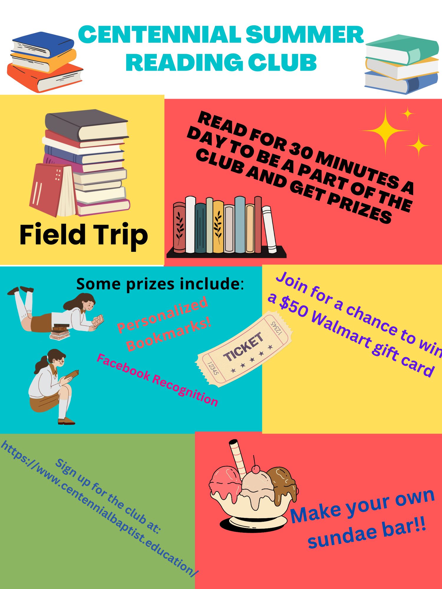 Summer Reading Club — Centennial Baptist School