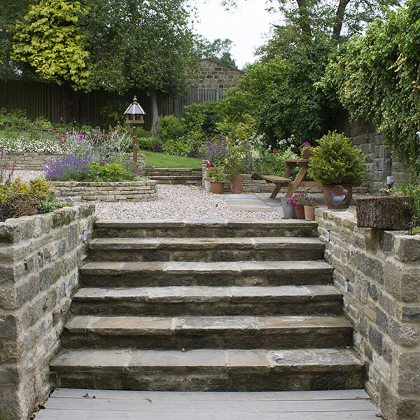 Terraced cottage garden, Burley Woodhead — Helen Taylor Landscape and ...