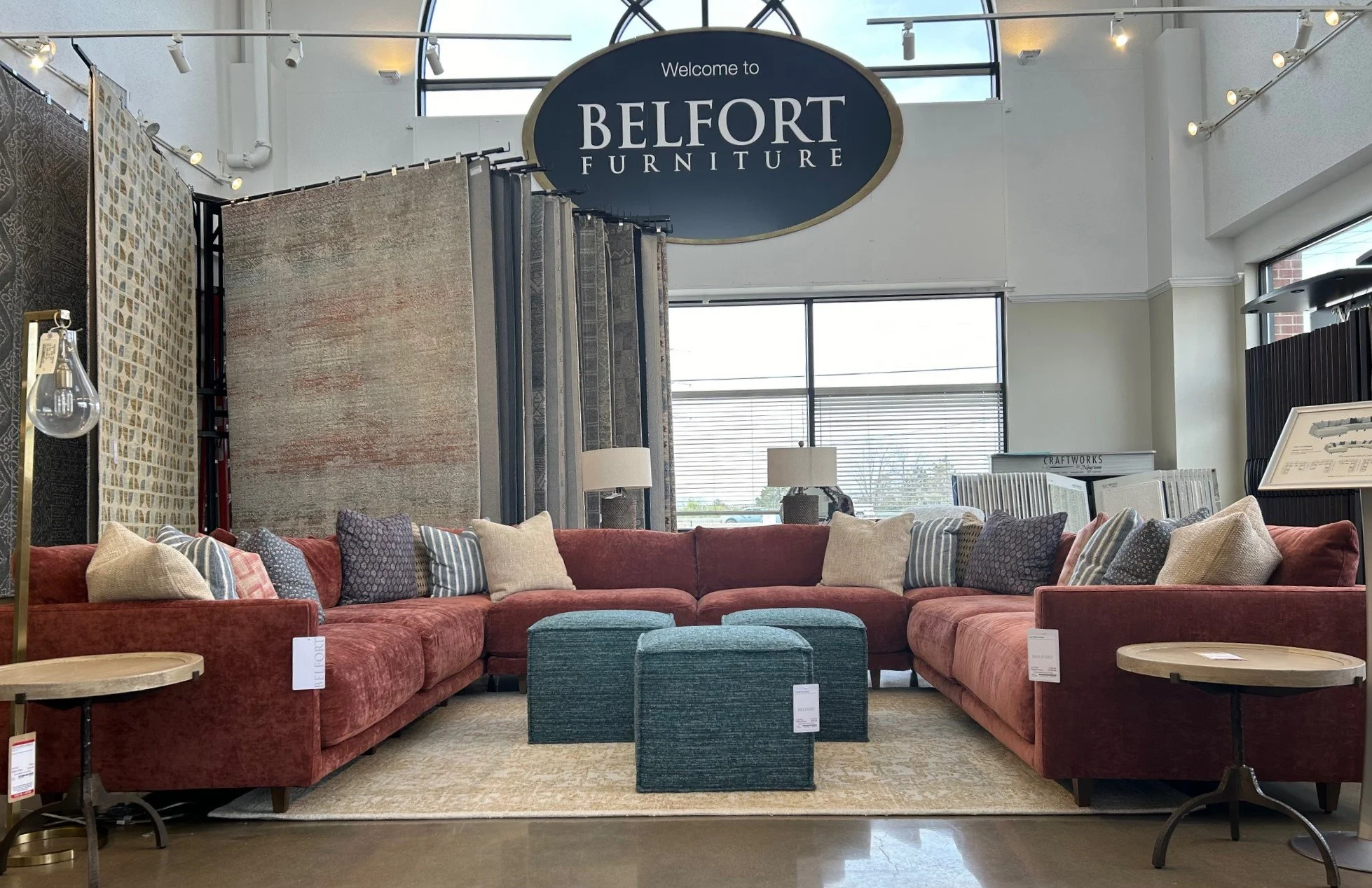 New To Belfort Furniture's Showroom: The Neval Sectional by Rowe ...