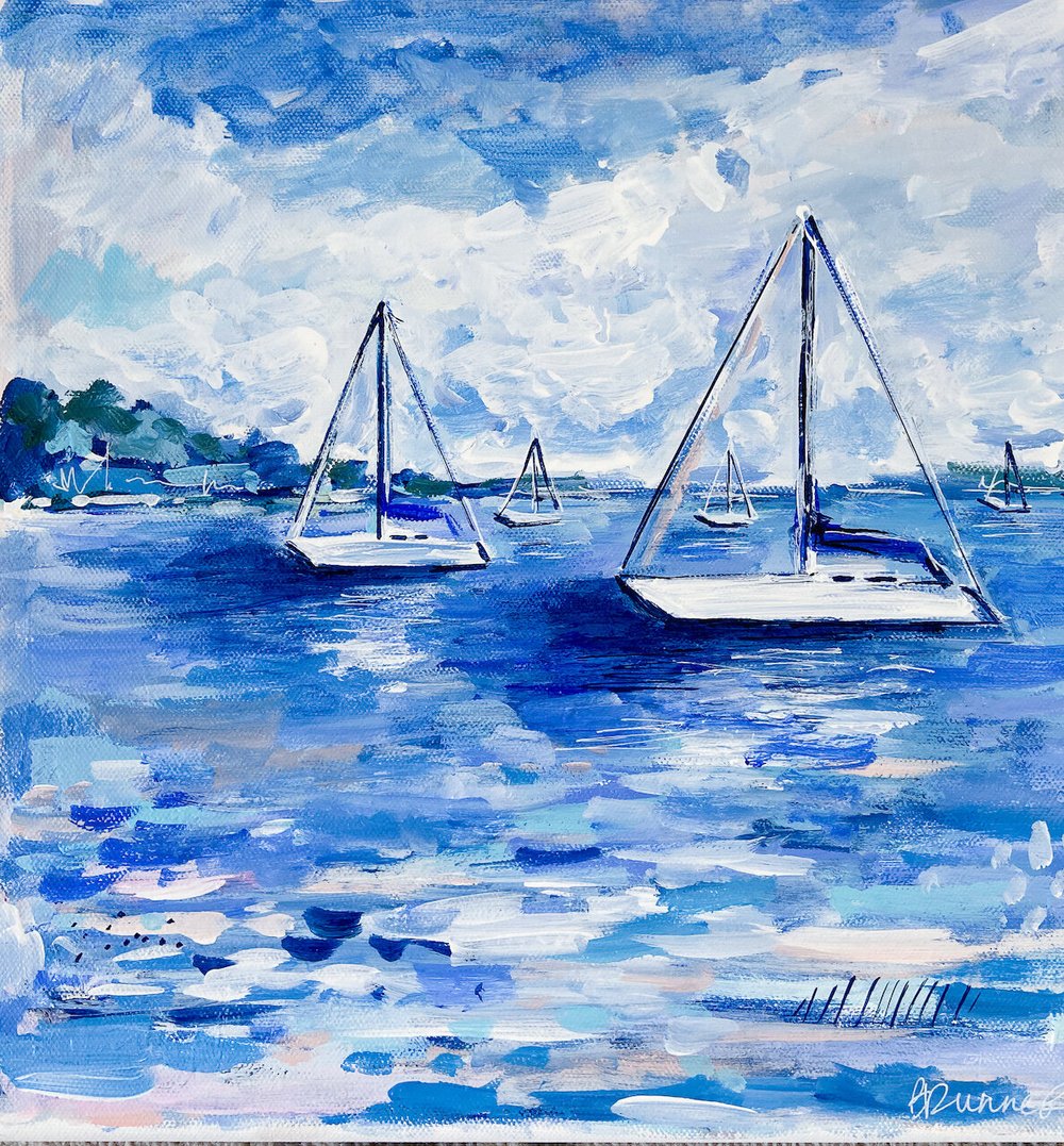 Coastal Sailboat Paintings — Michelle Brunner