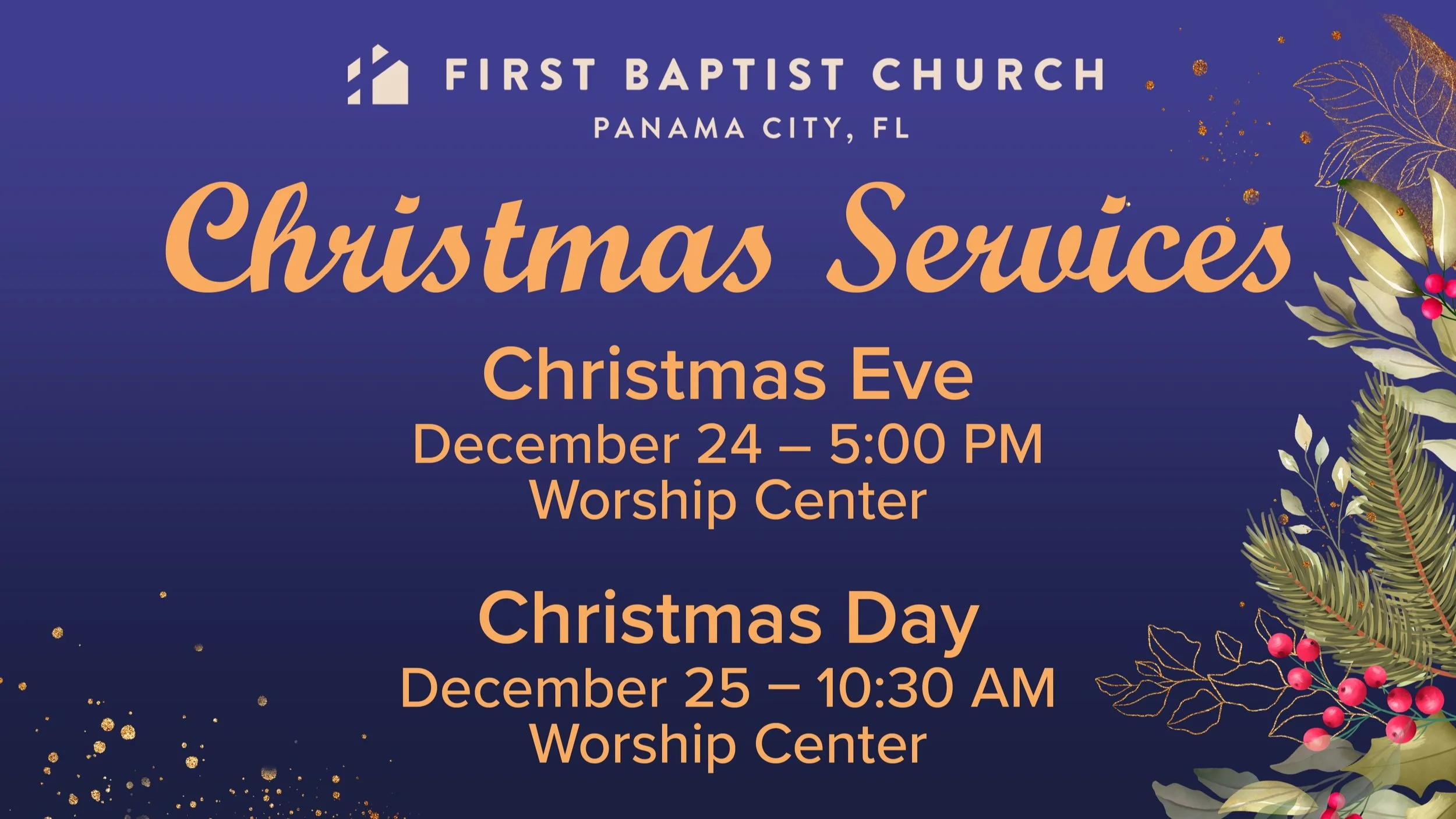 Christmas Services — First Baptist Church