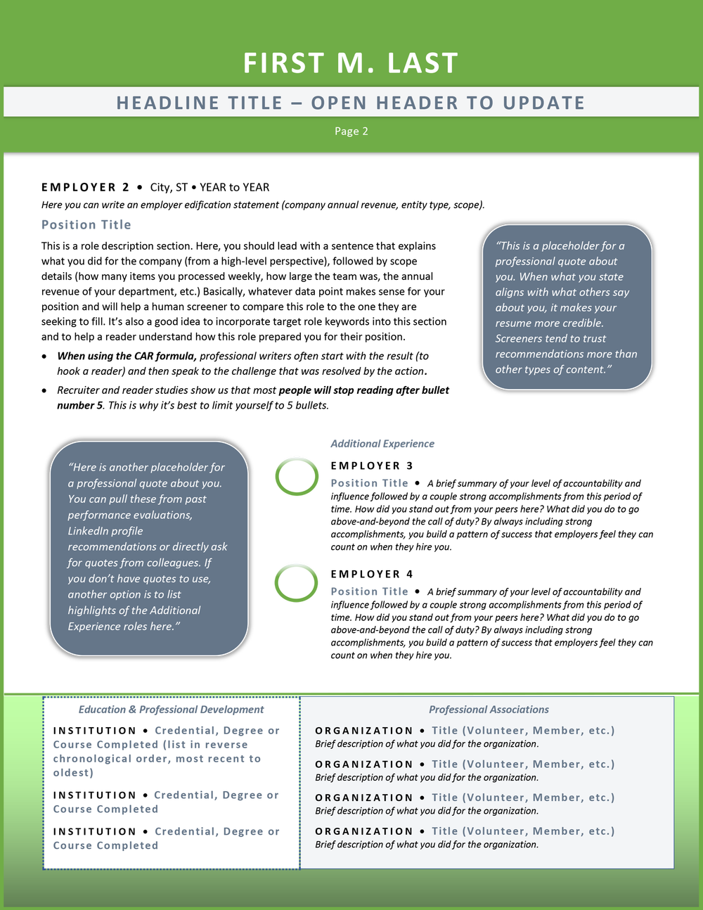 Resume Core Compact Resume Templates Rezi