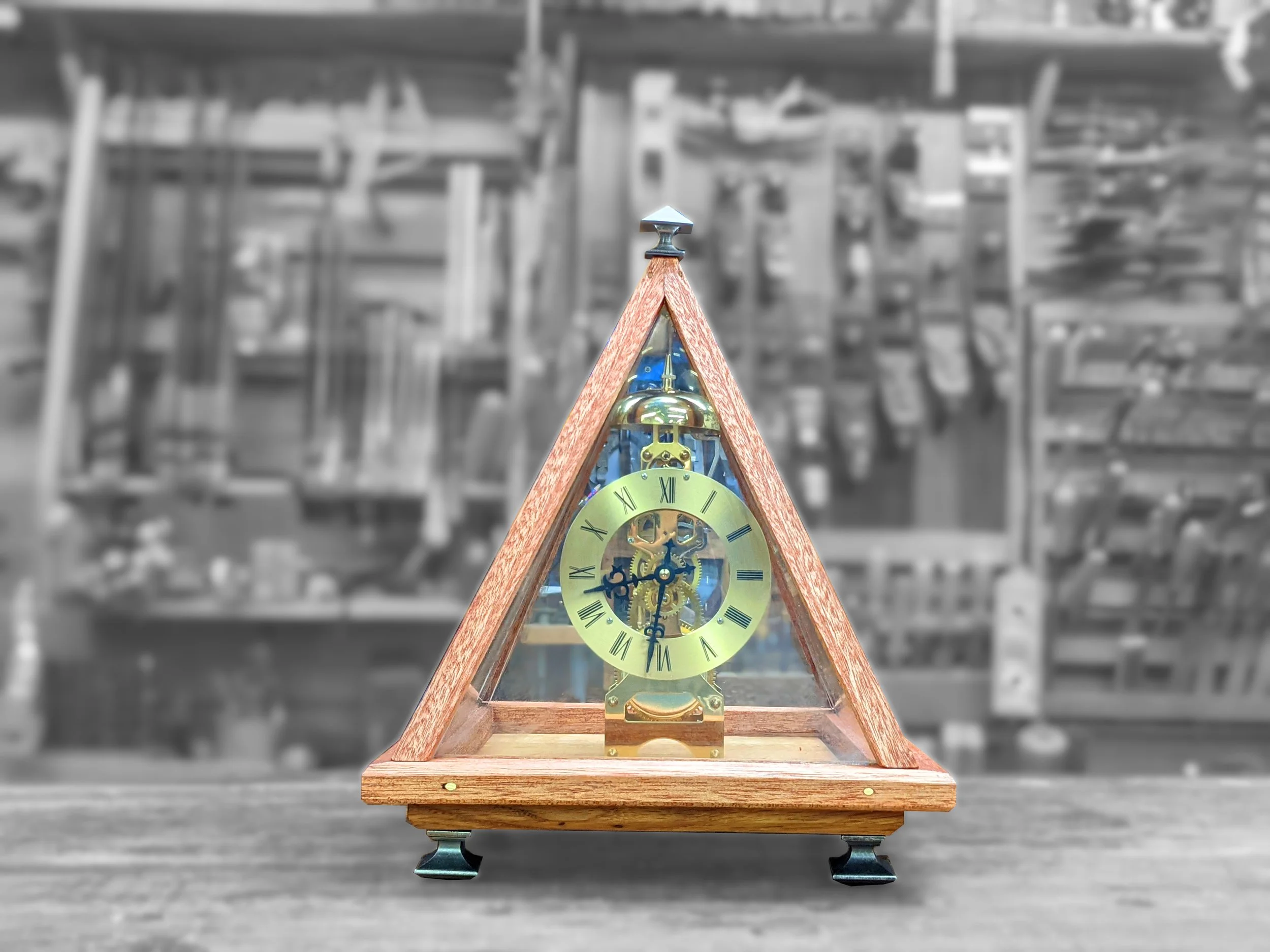 Pyramid Clock Case — Wood By Wright