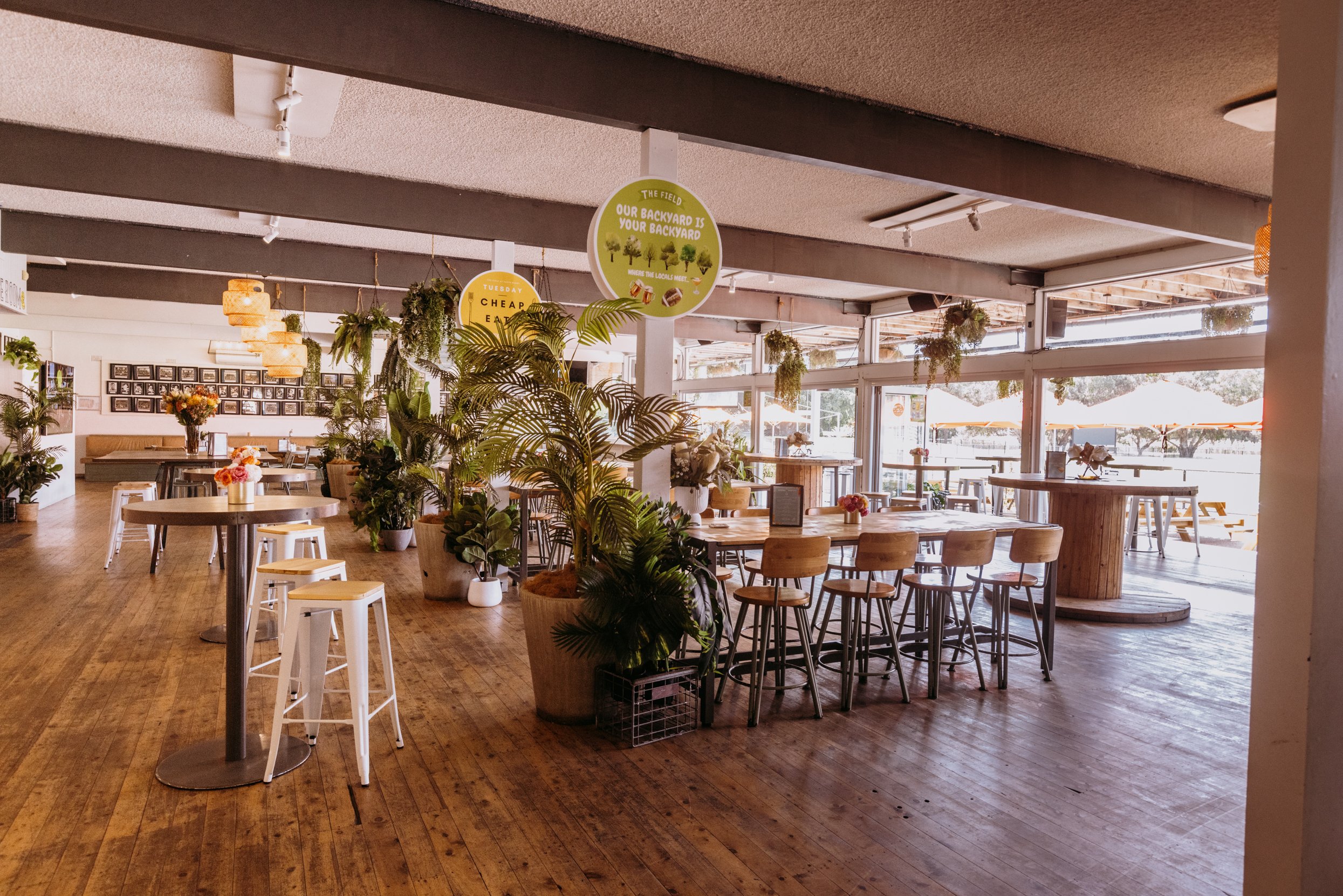 THE BAR AREA EVENT SPACE — The Field at Easts Rugby