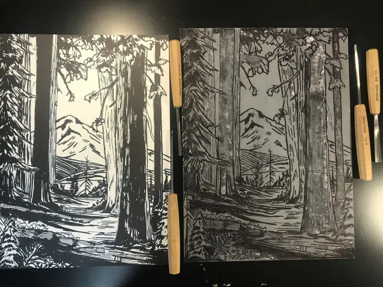 The Block Printing Process — Bclocker Art