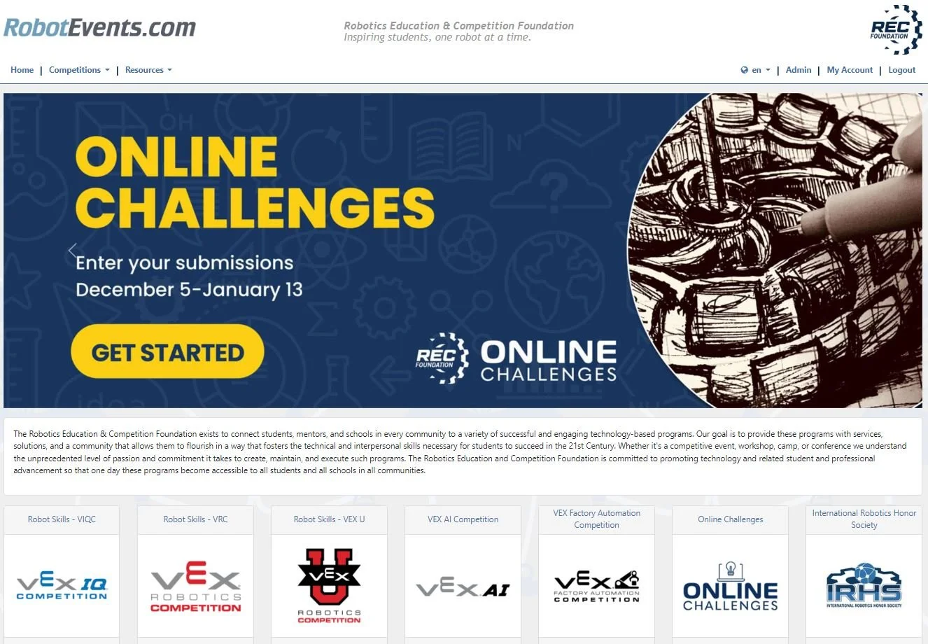 Registering — Robotics Education Ireland