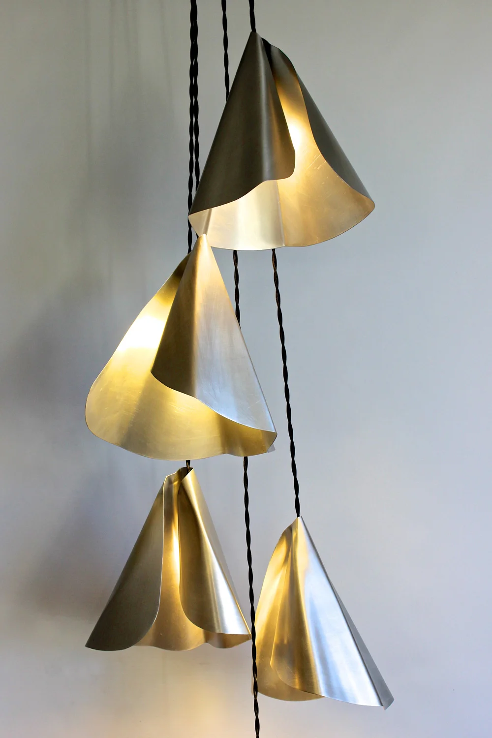 Colin Chetwood -moonlight shop, aluminium lamps shades that project the ...