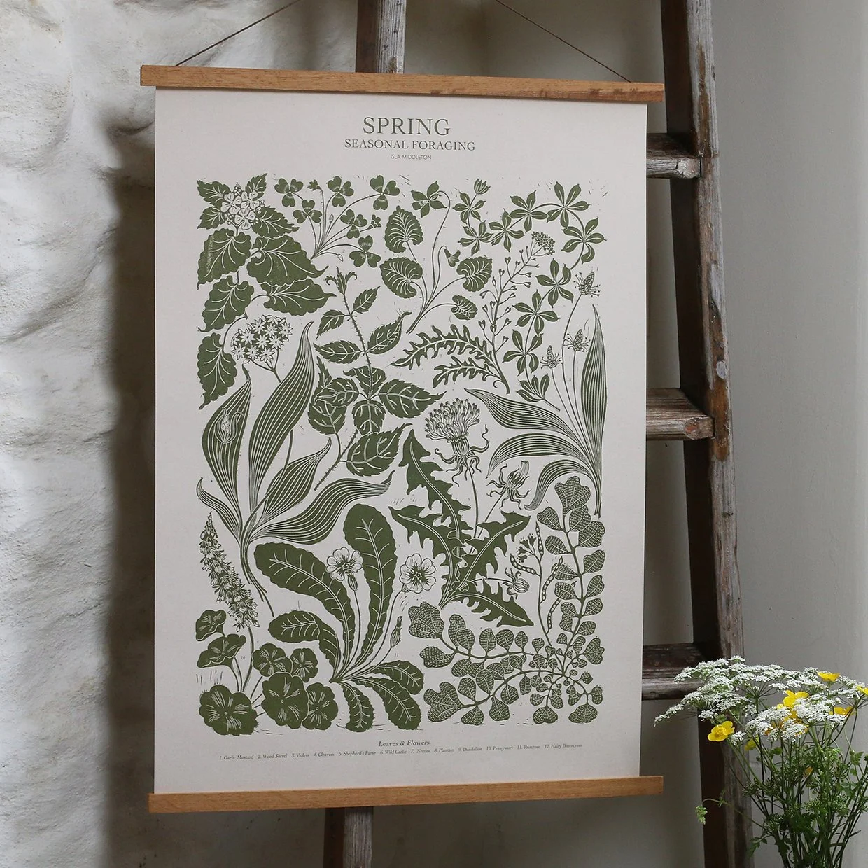 Winter Seasonal plants Poster - ISLA MIDDLETON — Nadinoo
