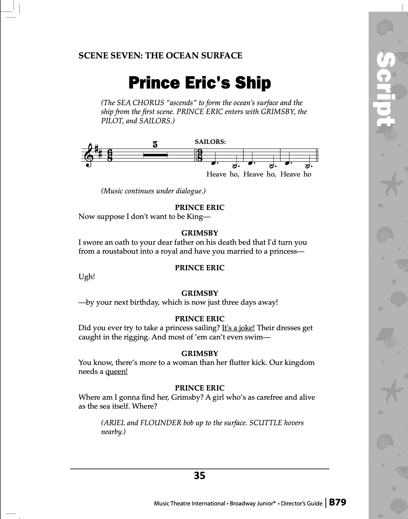 Prince Eric & Grimsby Lines — M3 Theatre Camp